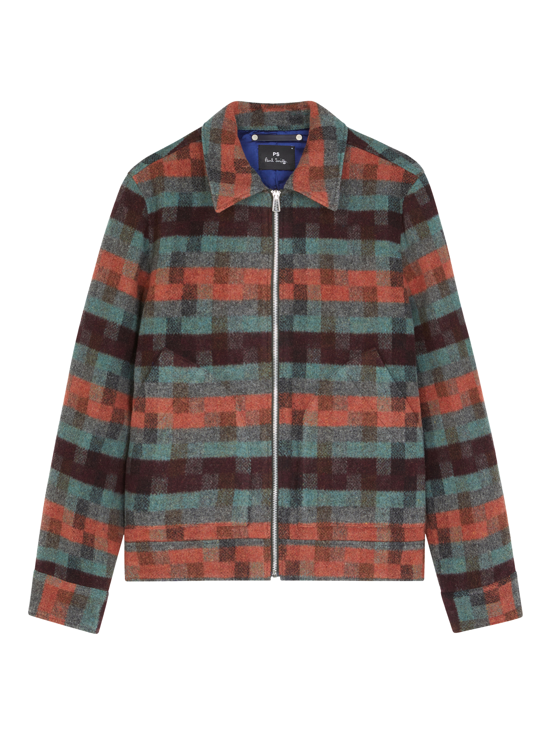 Paul Smith Jacquard Zip Shacket, Multi
