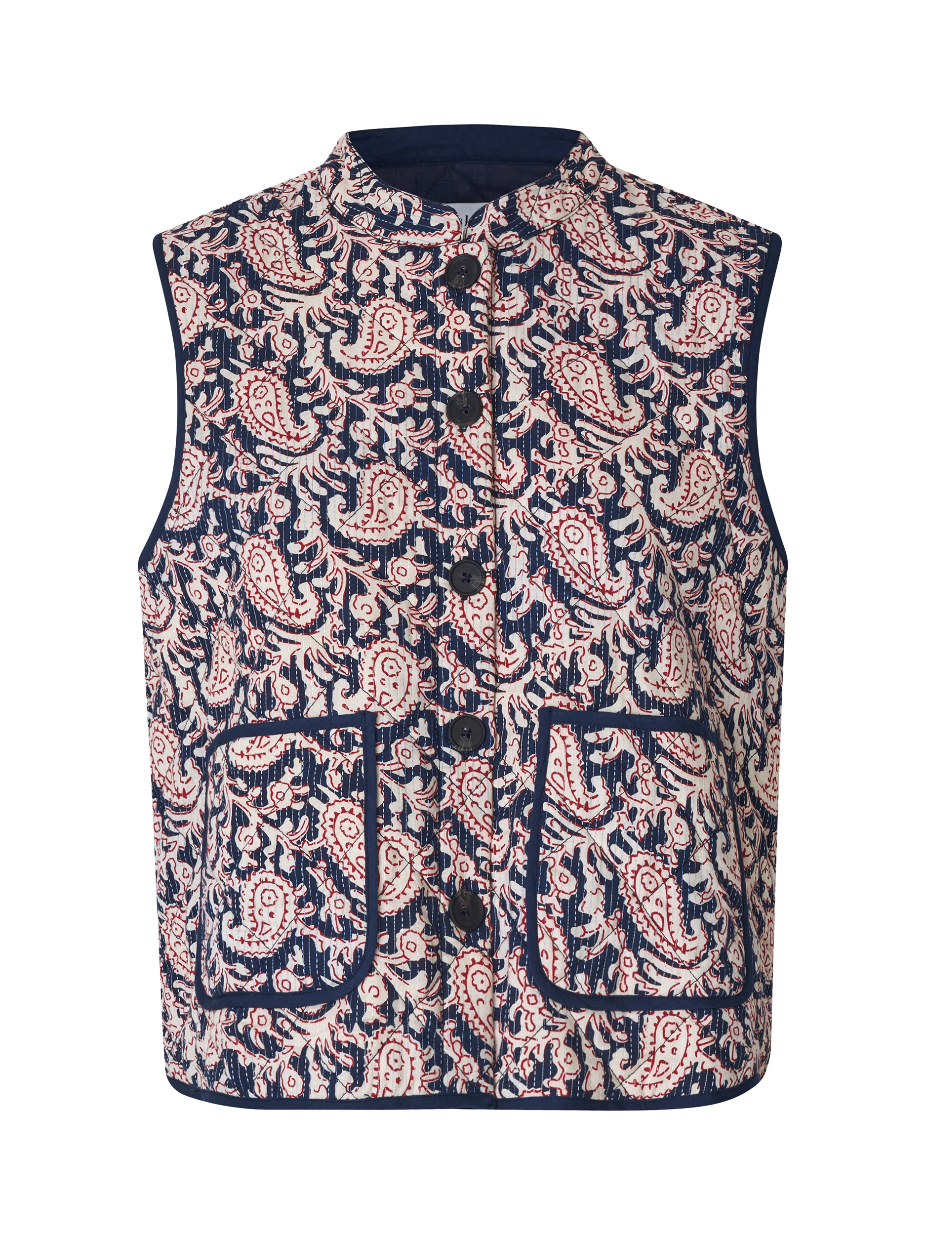 Lollys Laundry Cairo Boho Paisley Vest Top, Multi