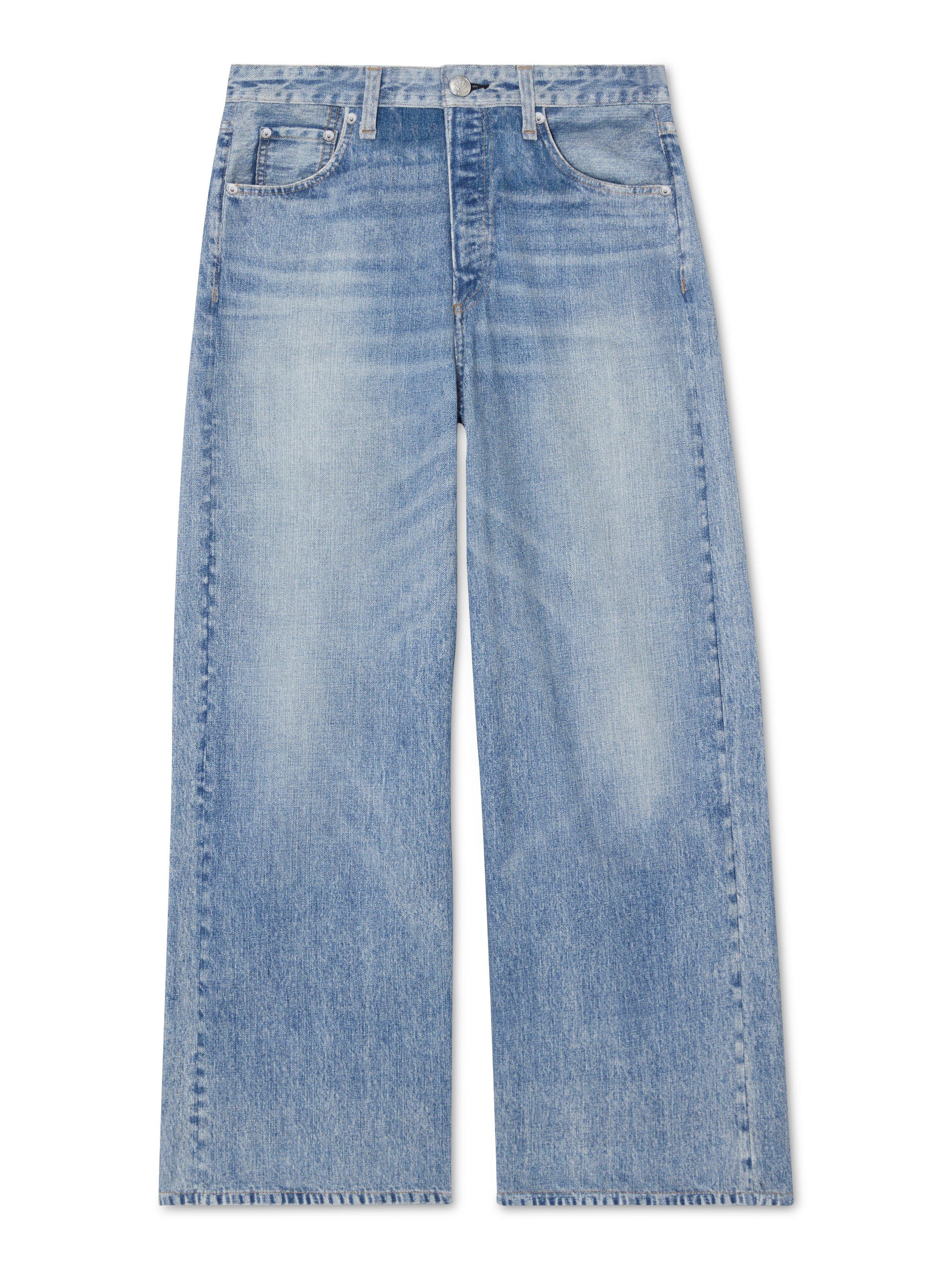 rag & bone Andi Miramar Wide Leg Jeans, Light Blue