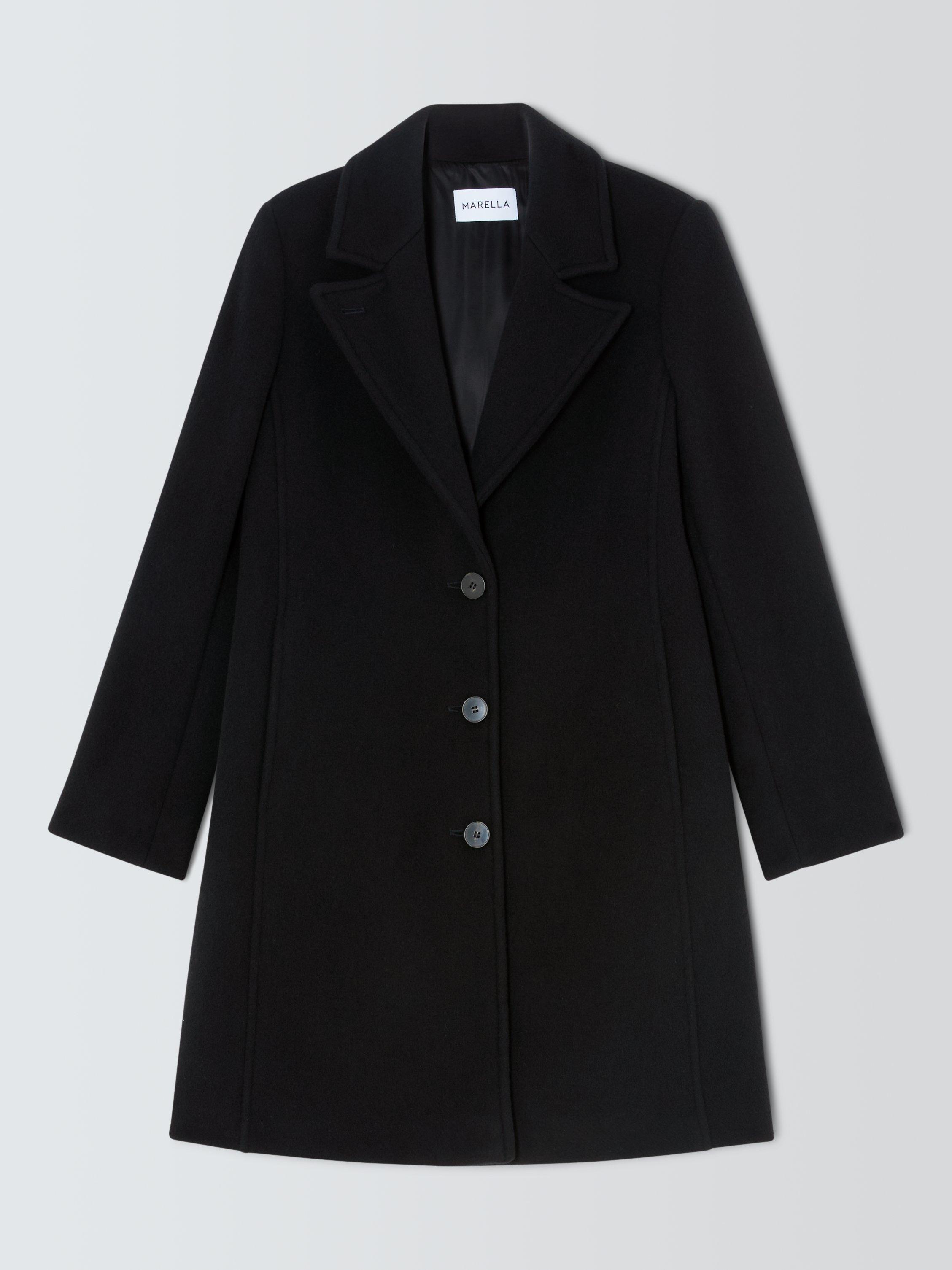 Marella Angel Wool Rich Coat, Black