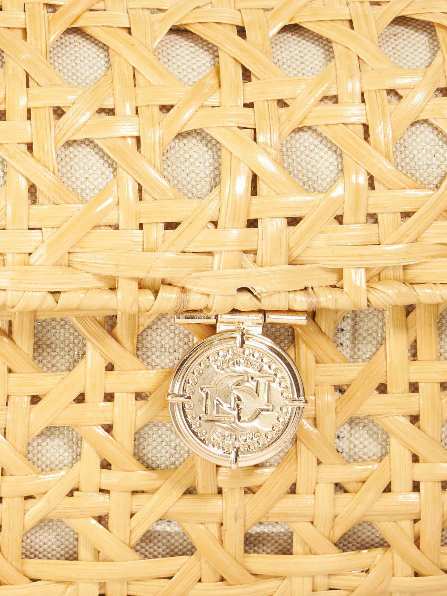 Dune London Diadem Rattan Bag, Natural