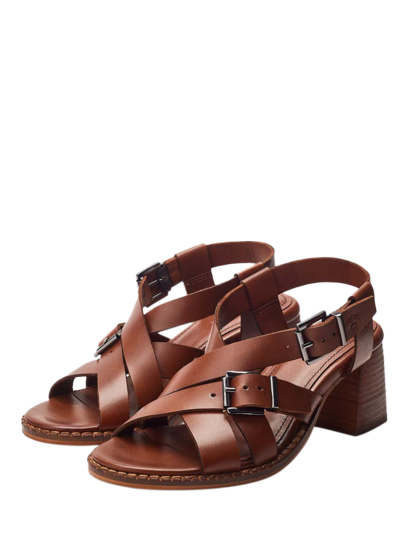Moda in Pelle Shoon Sandie Leather Strappy Sandals, Tan