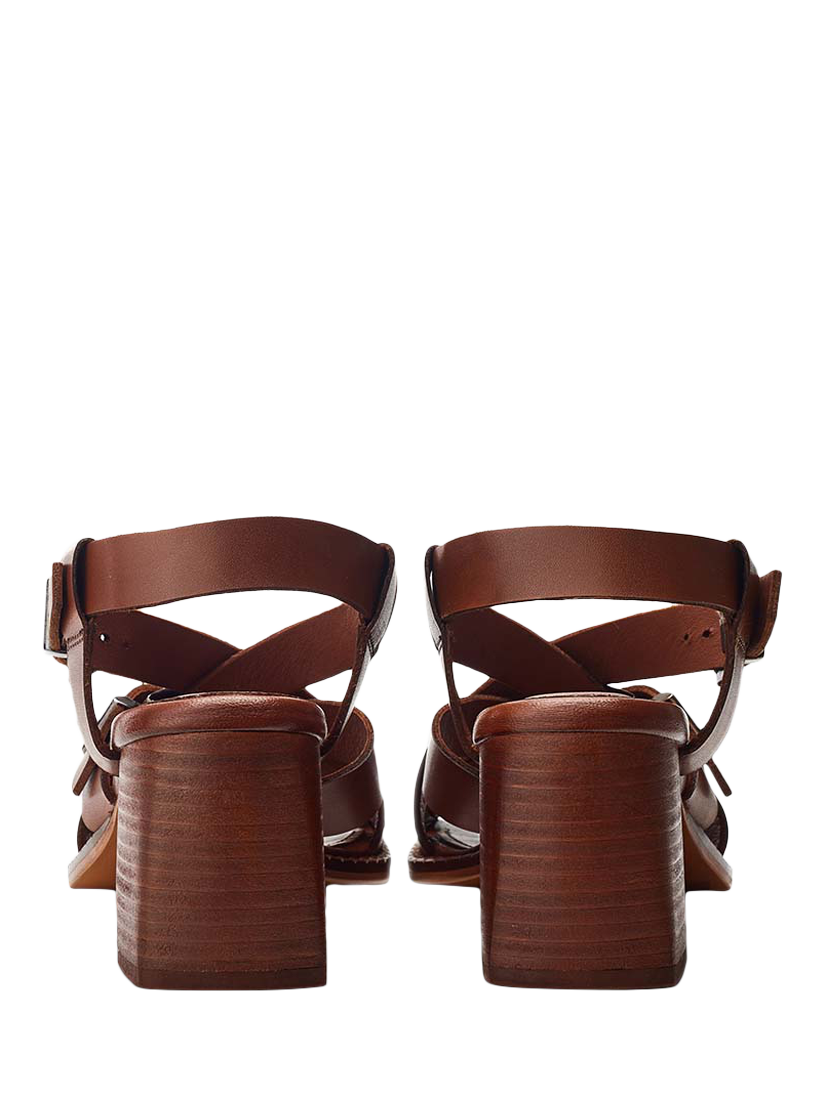 Moda in Pelle Shoon Sandie Leather Strappy Sandals, Tan