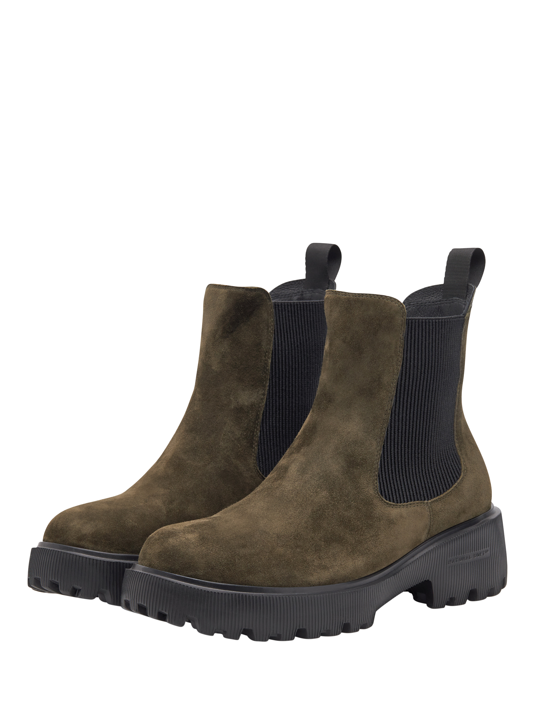 WODEN SHOE THE BEAR Aya Suede Chelsea Boots, Green
