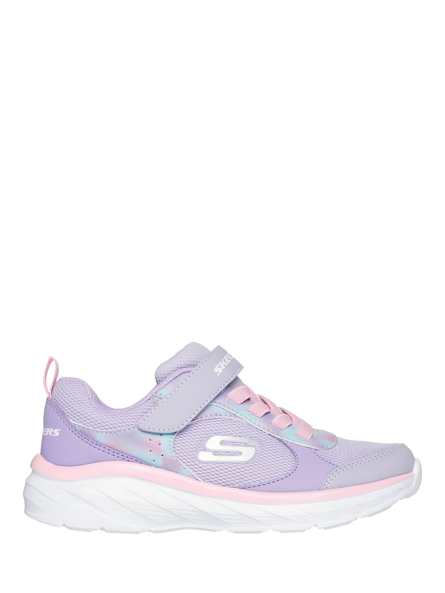 Skechers Kids' Boundless Watercolour Blur Trainers, Lavender/Multi