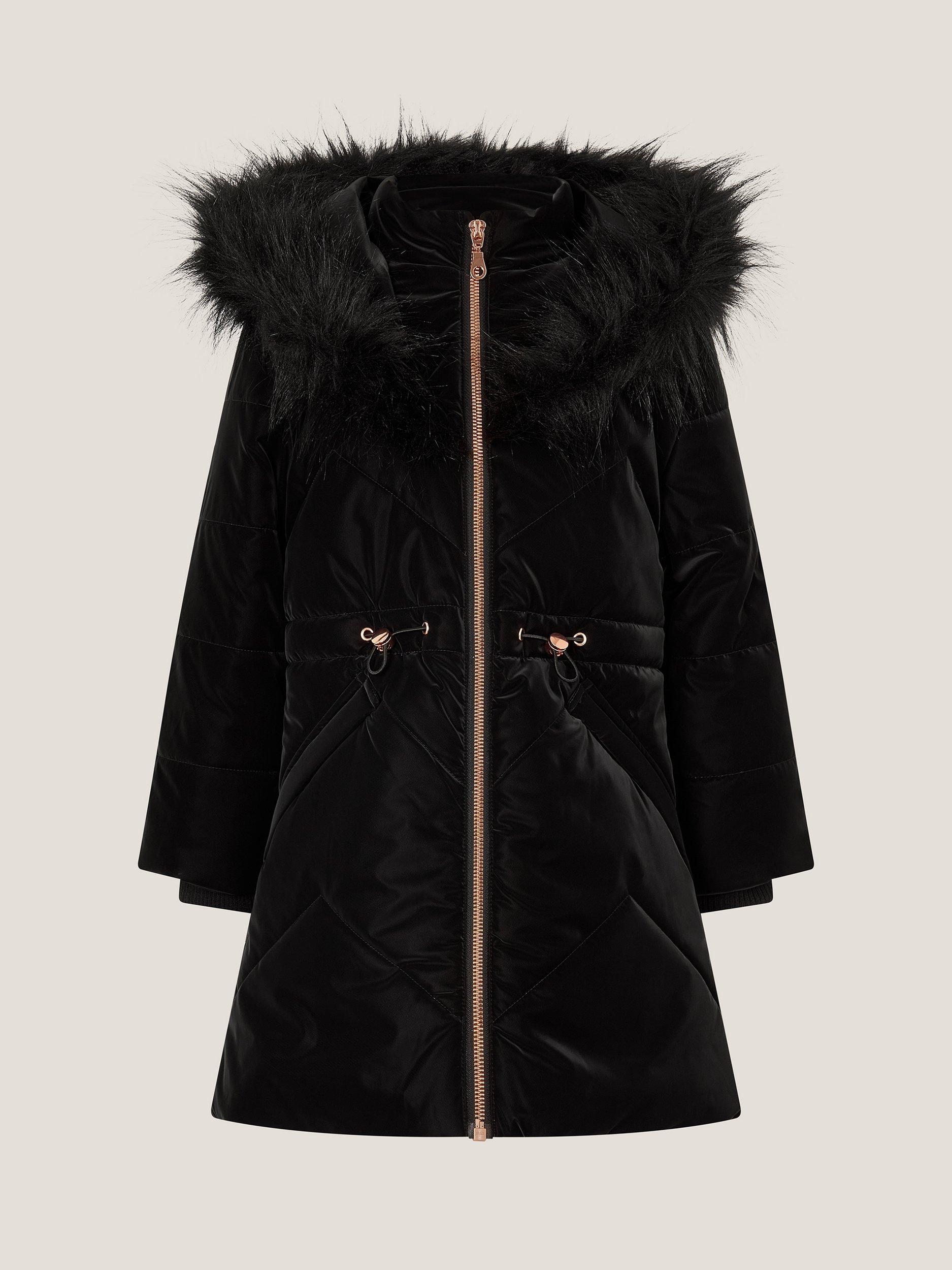 Monsoon Kids' Faux Fur Hood Coat
