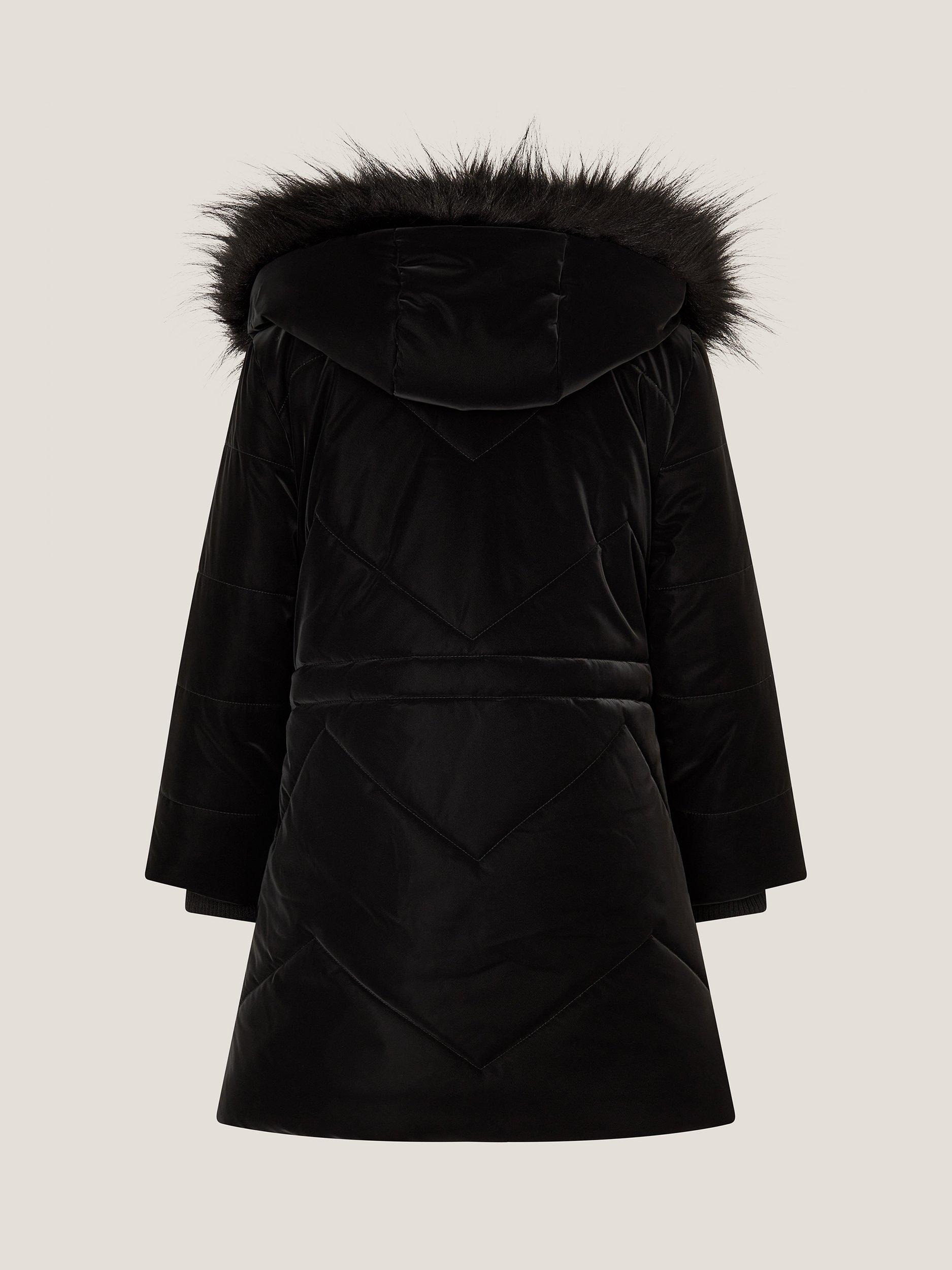 Monsoon Kids' Faux Fur Hood Coat