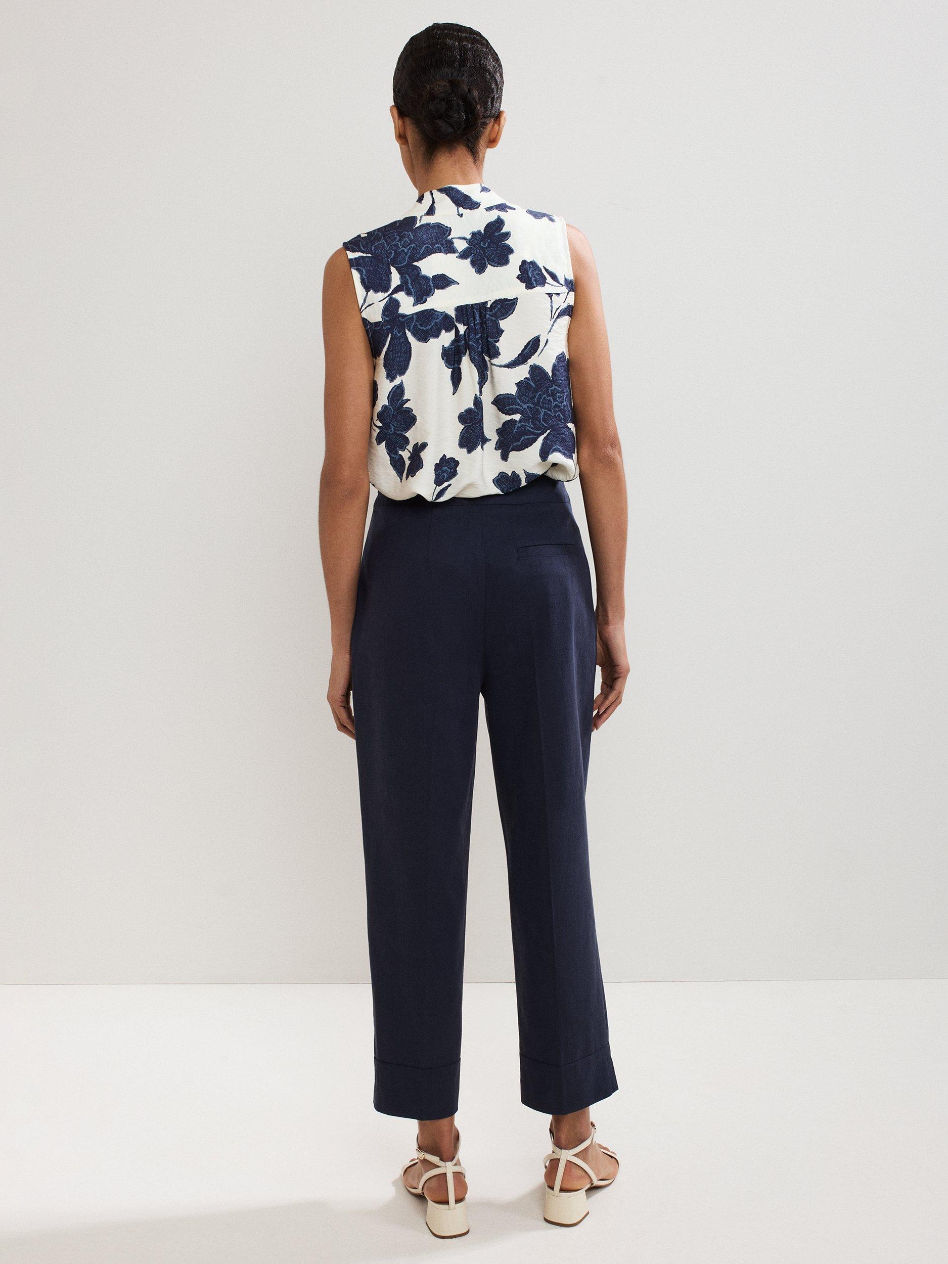Phase Eight Ellwood Cotton Blend Ankle Trousers containing TENCEL™ Lyocell