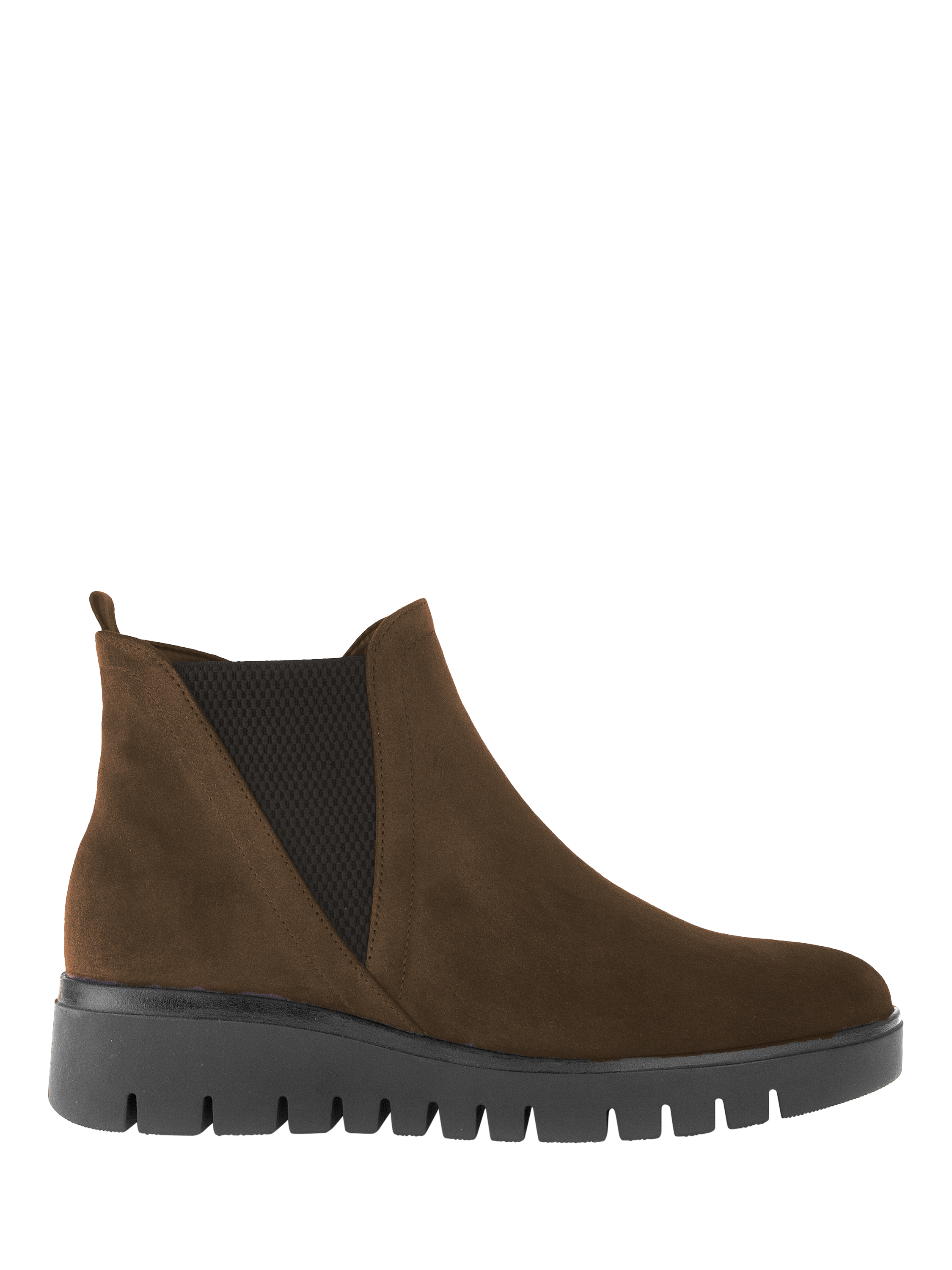 Gabor Dublin Wide Fit Suede Chelsea Boots, Brown