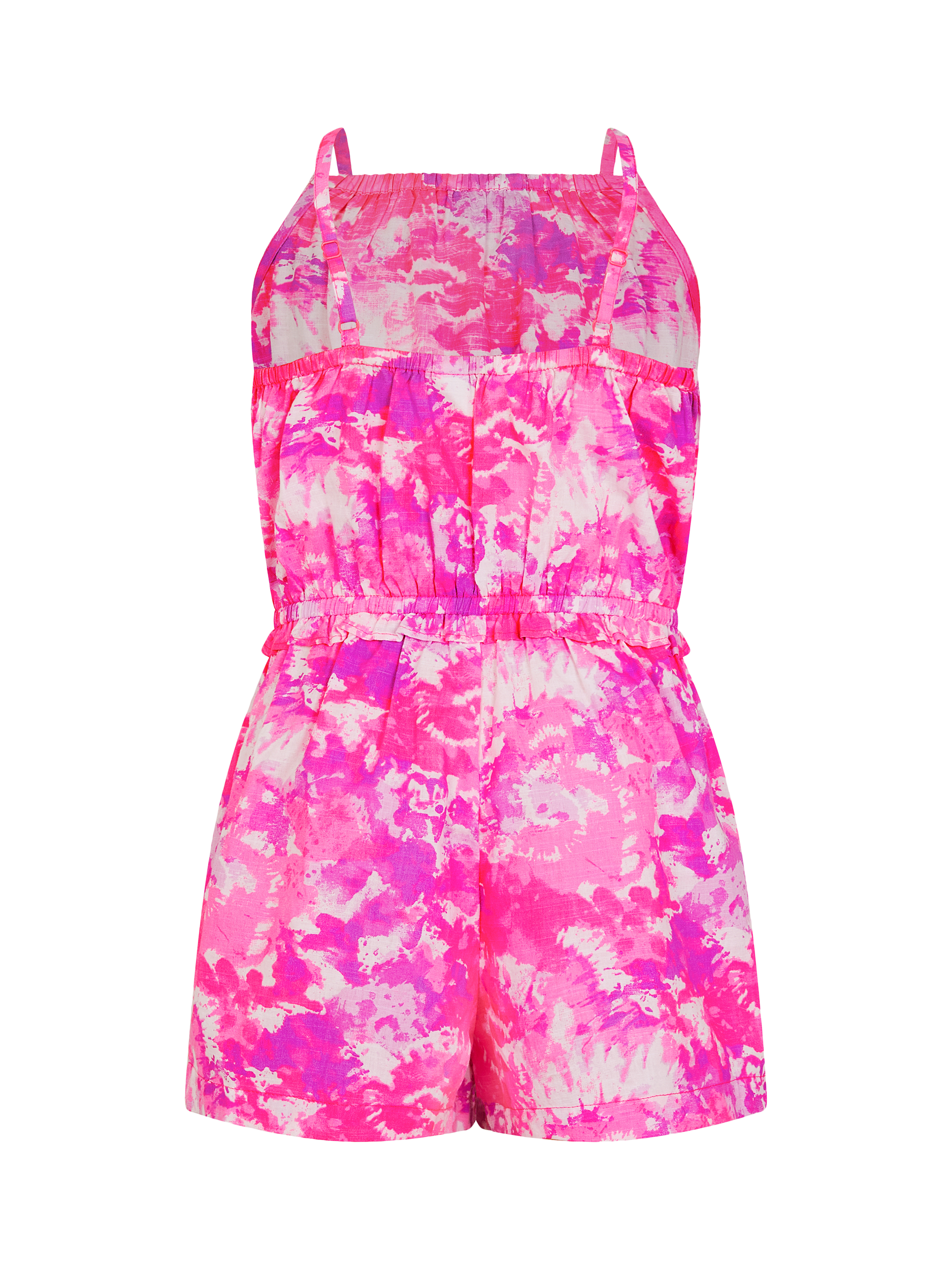 Angels by Accessorize Kids' Tie Dye Playsuit, Brights Multi