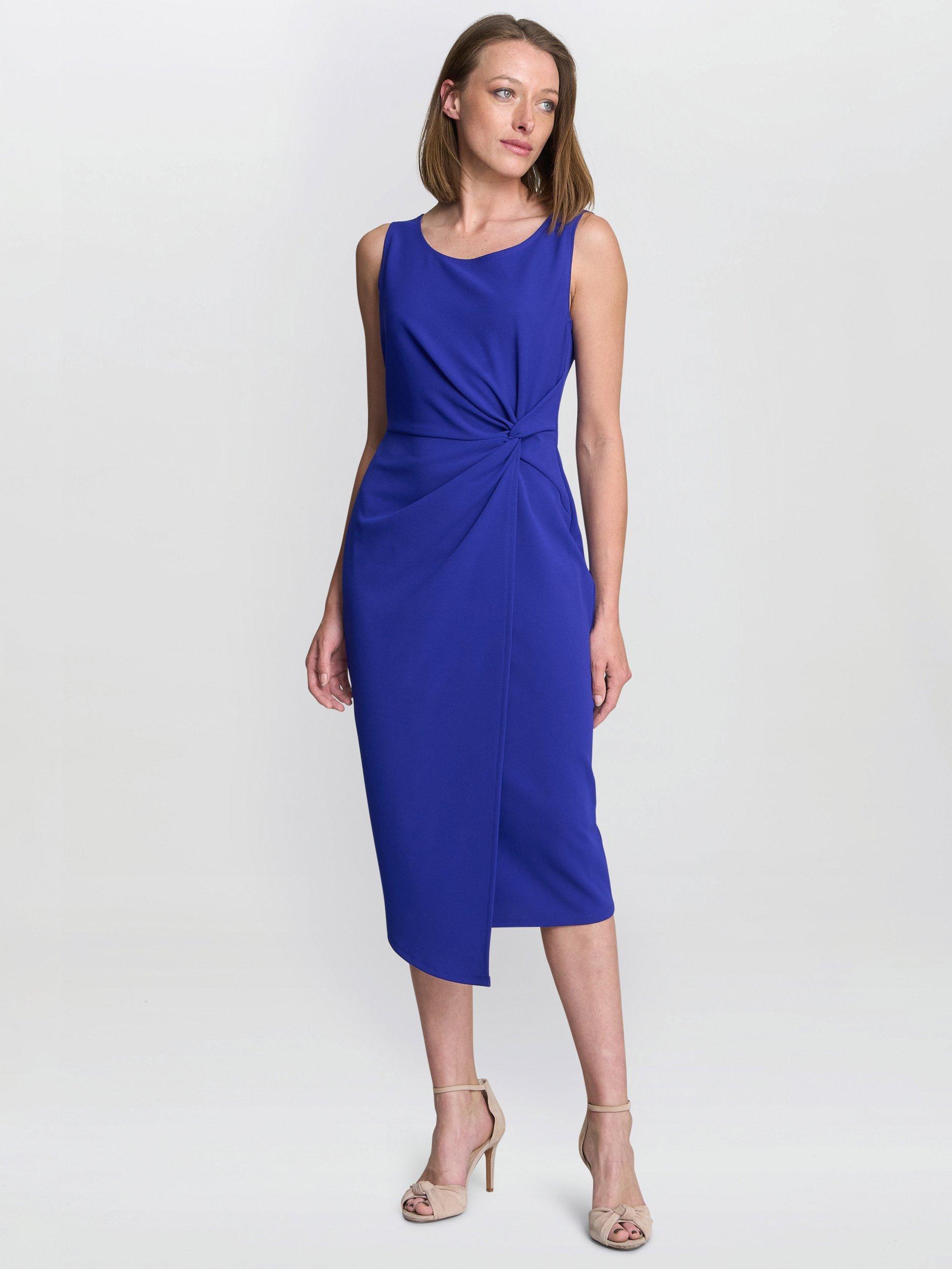 Gina Bacconi Helena Wrap Detail Pencil Dress