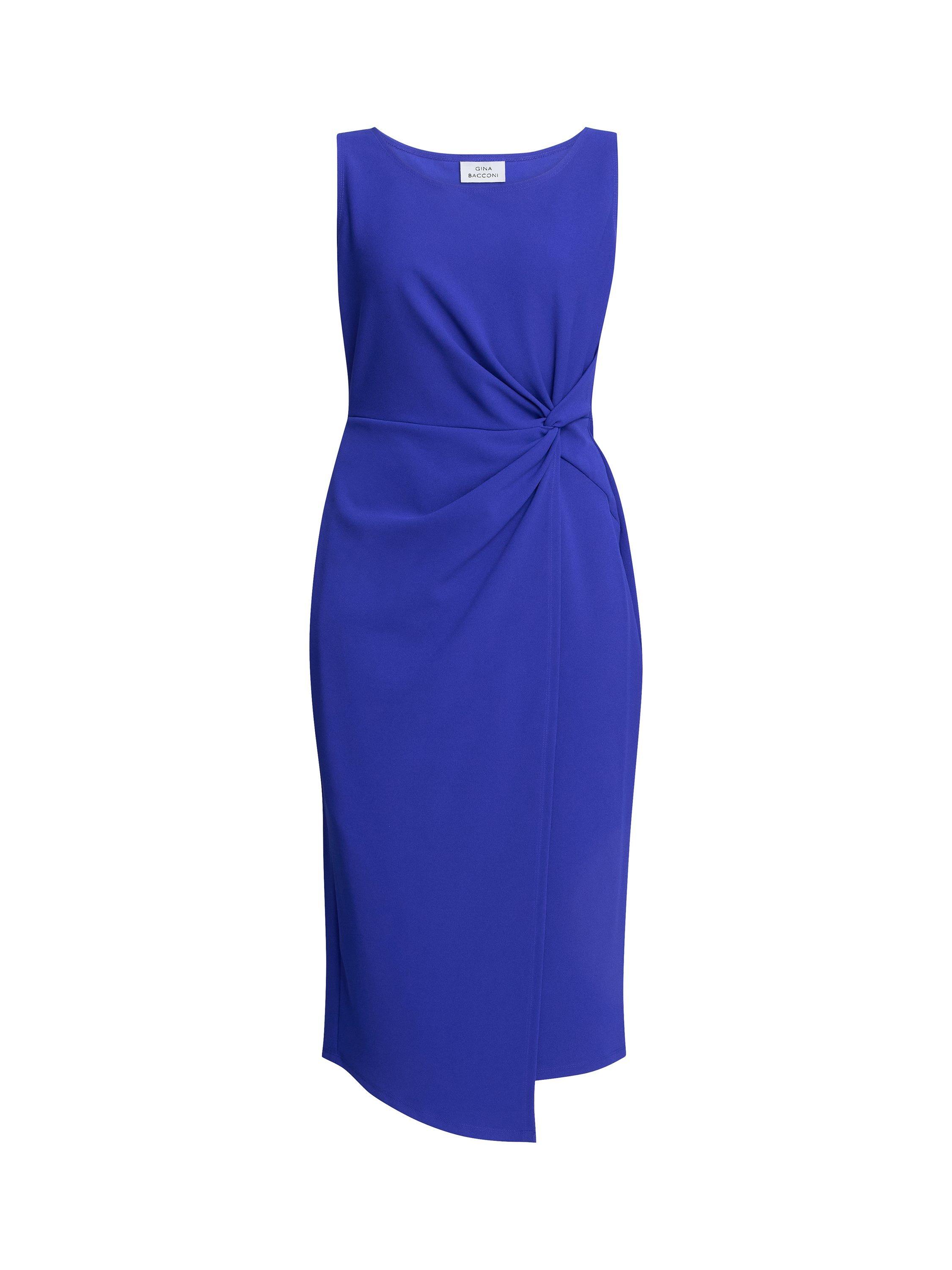 Gina Bacconi Helena Wrap Detail Pencil Dress