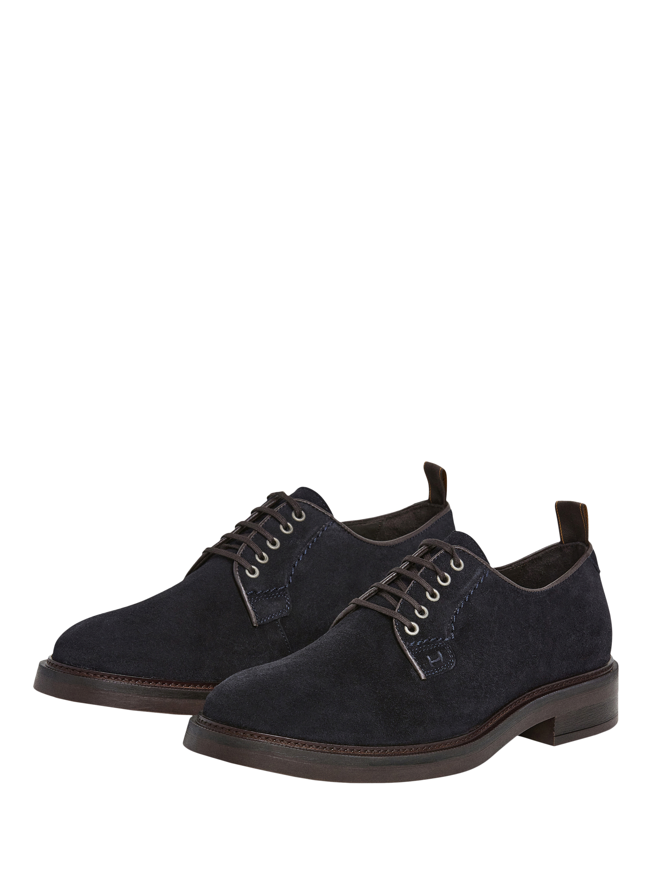 Hackett London Lace Up Suede Derby Shoes