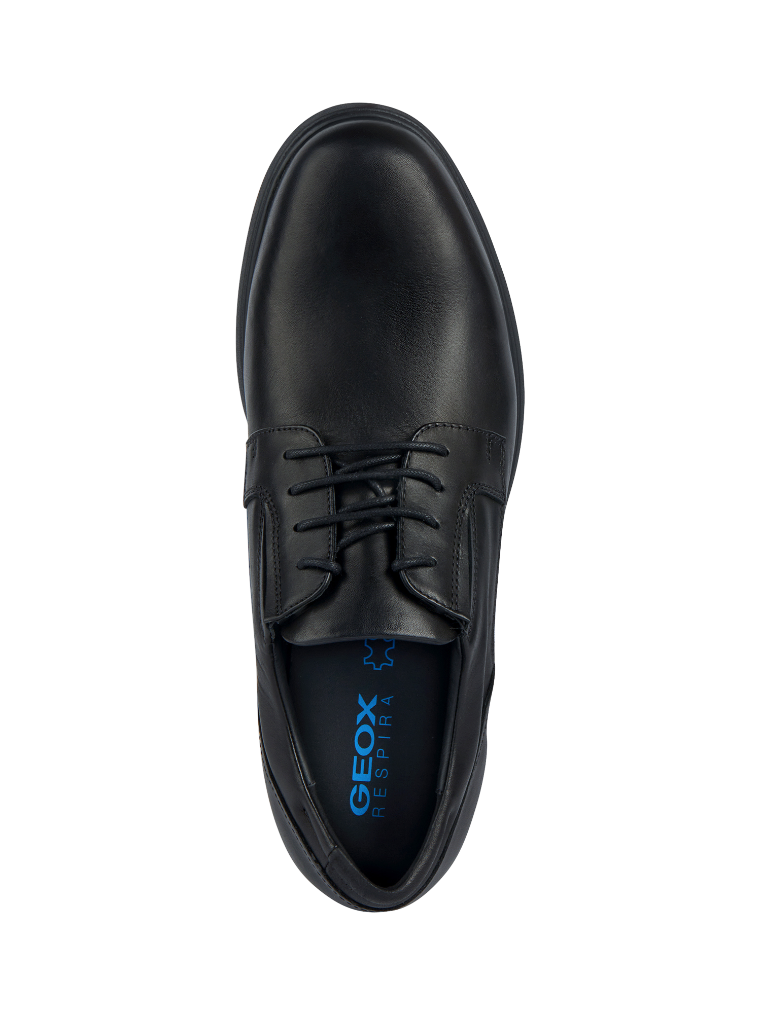 Geox Spherica EC11 Leather Lace Up Brogues, Black