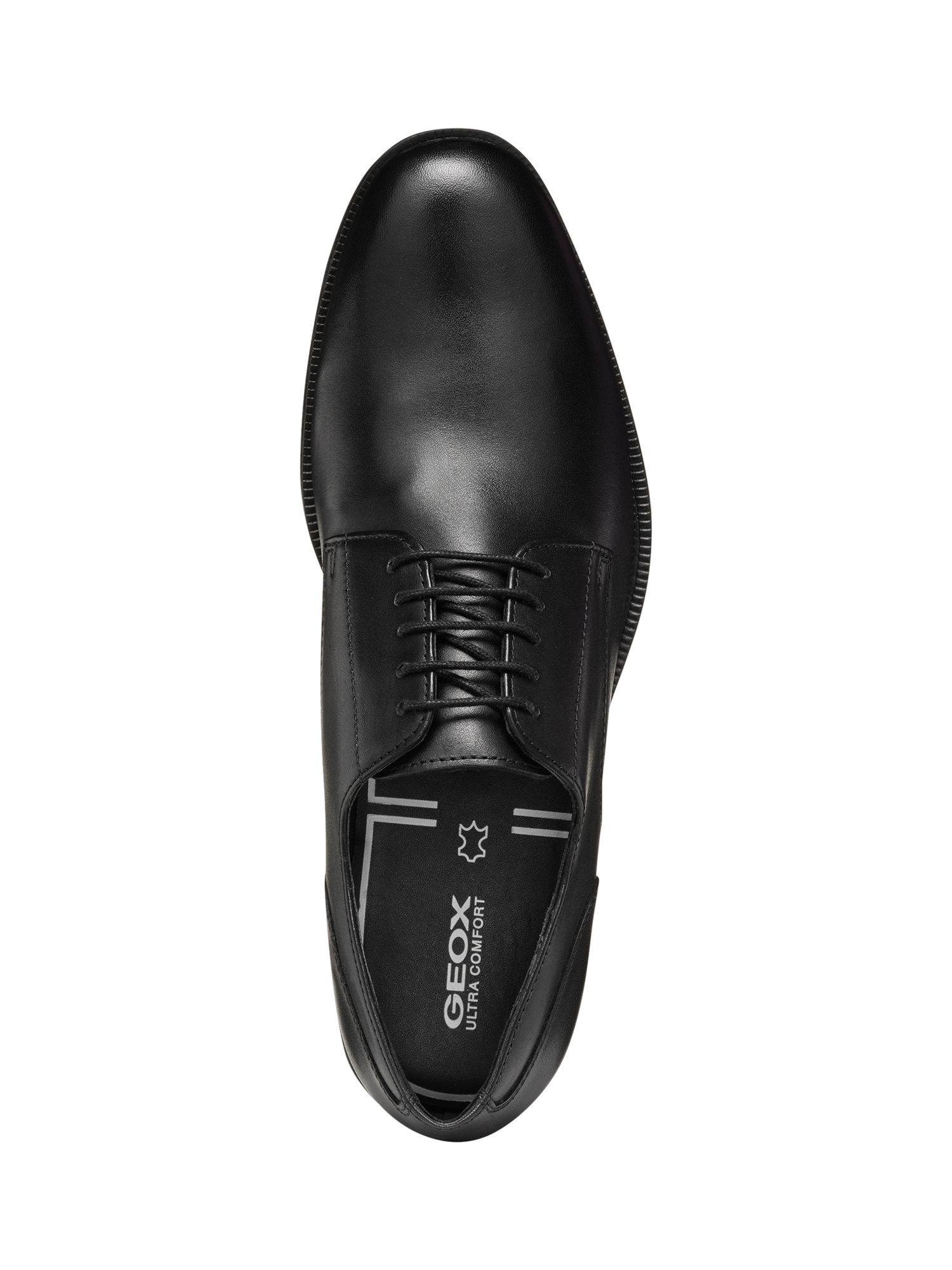 Geox Walk Pleasure F Leather Lace Up Brogues, Black