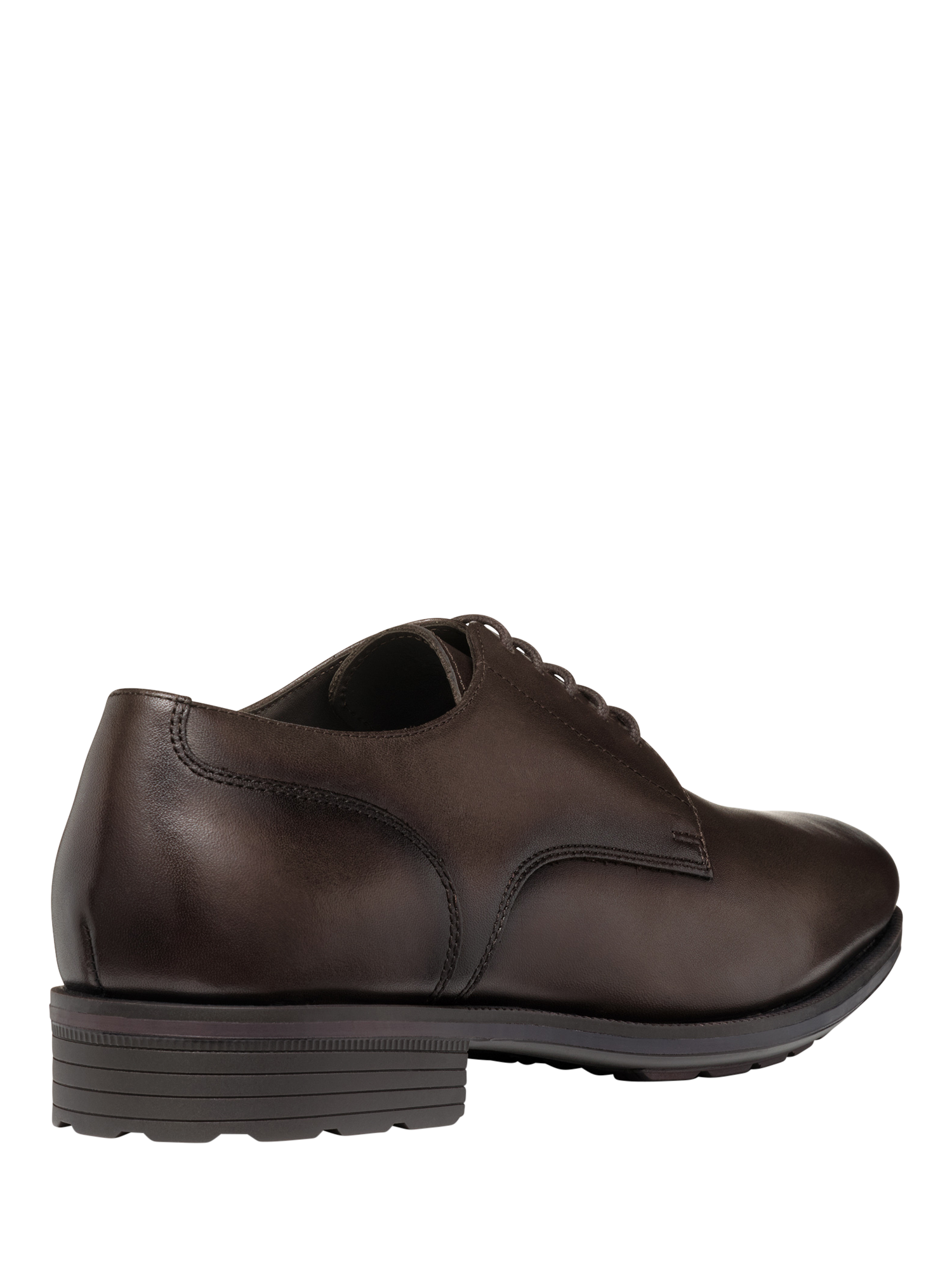 Geox Walk Pleasure F Leather Lace Up Brogues, Coffee