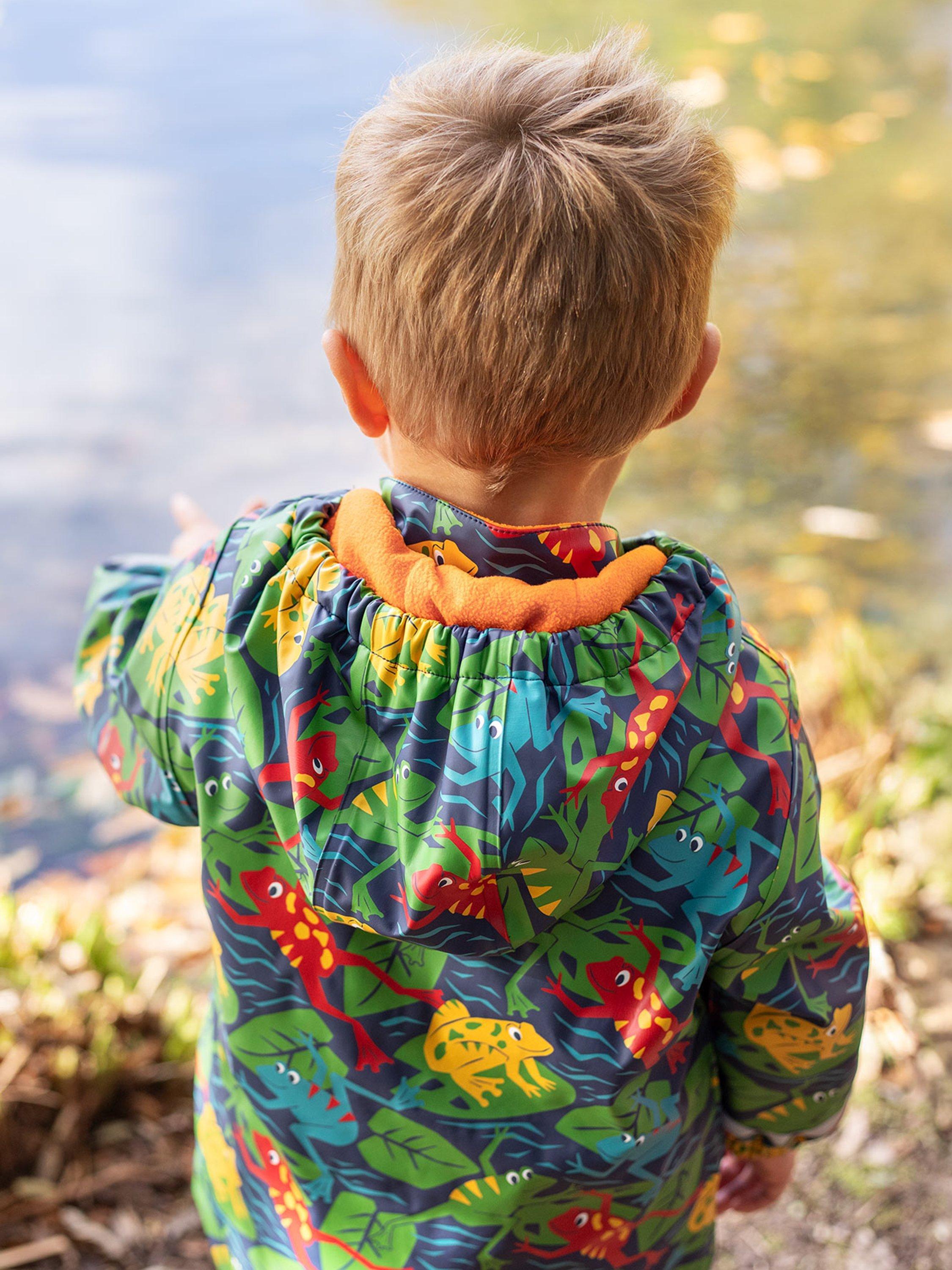 Frugi Kids' Print Puddle Buster Waterproof Coat