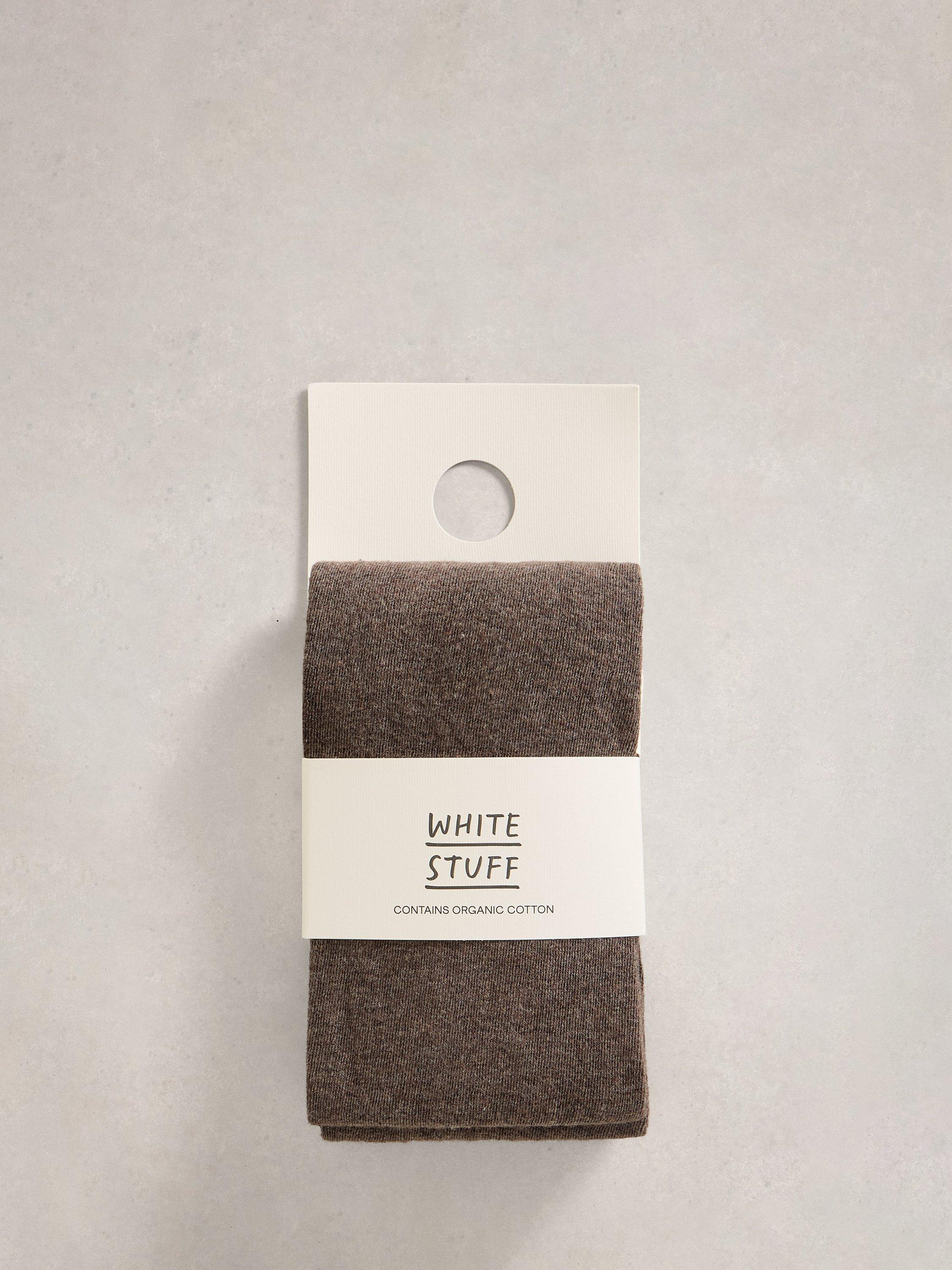 White Stuff Patty Plain Tights, Dark Brown