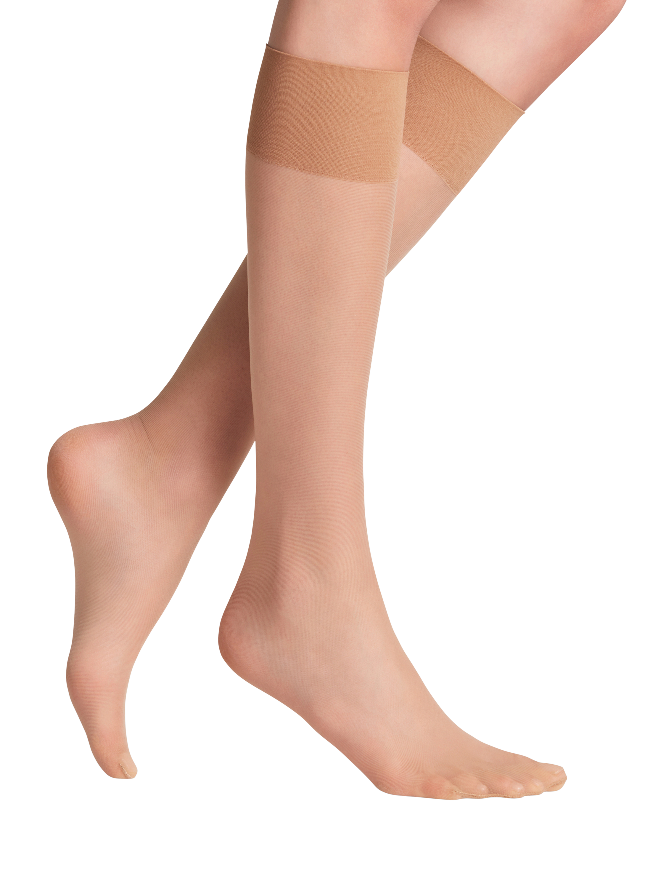 FALKE Pure Matt 20 Sheer Knee High Socks, Powder
