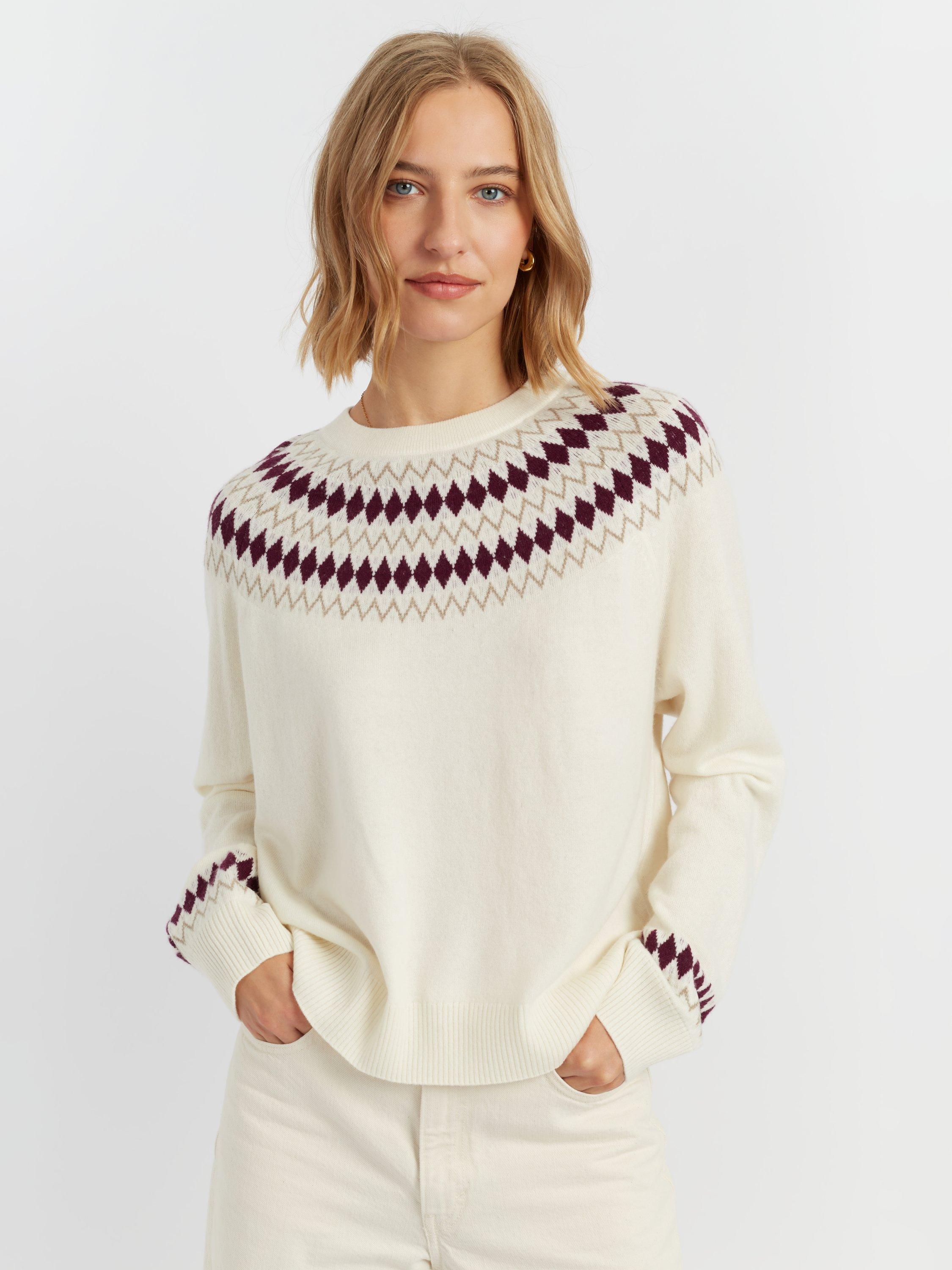 Chinti & Parker Fair Isle Wool and Cashmere Blend Sweater