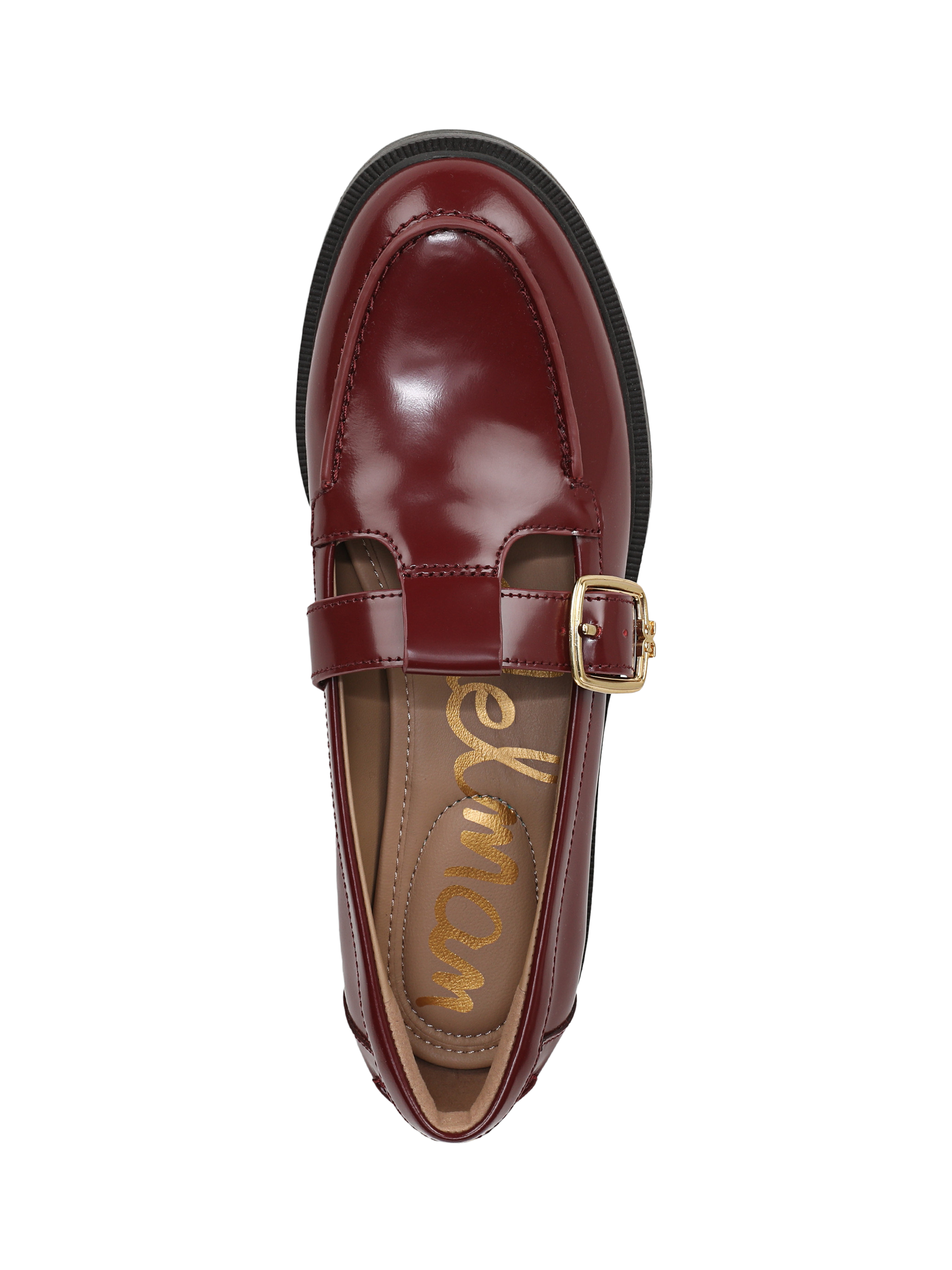 Sam Edelman Elaina Leather Mary Jane Loafers, French Merlot