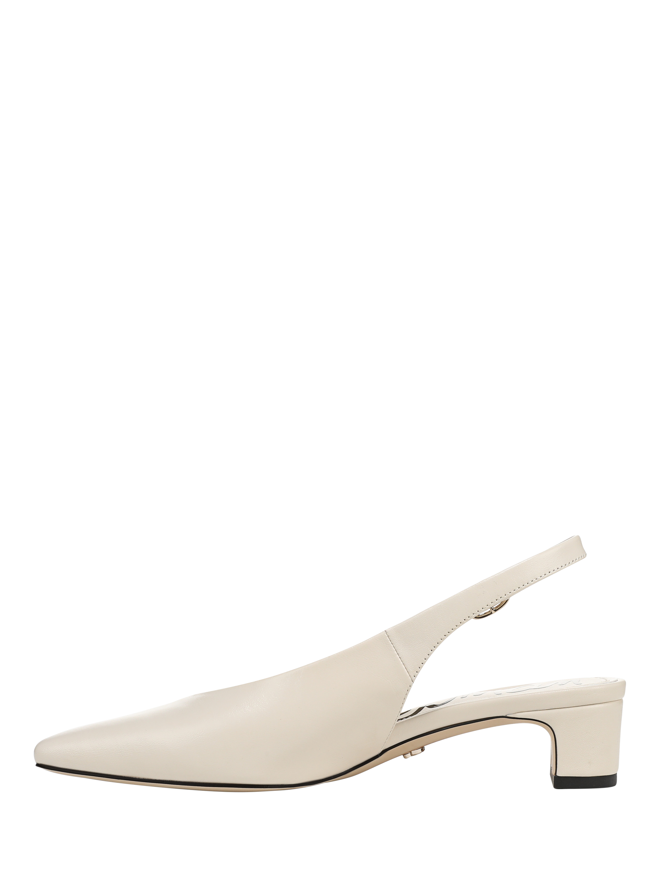 Sam Edelman Ronnie Block Heel Slingback Court Shoes, Modern Ivory