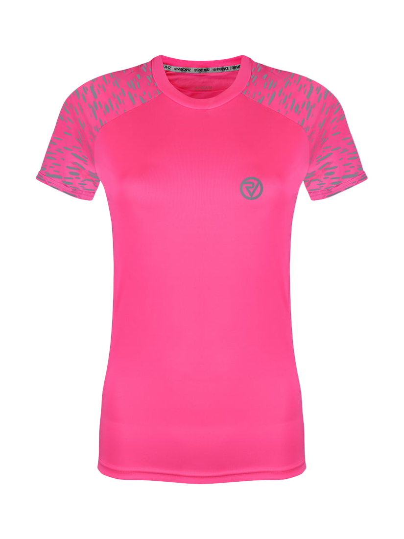 Proviz Women's REFLECT360 Reflective Short Sleeve Running Top, Pink