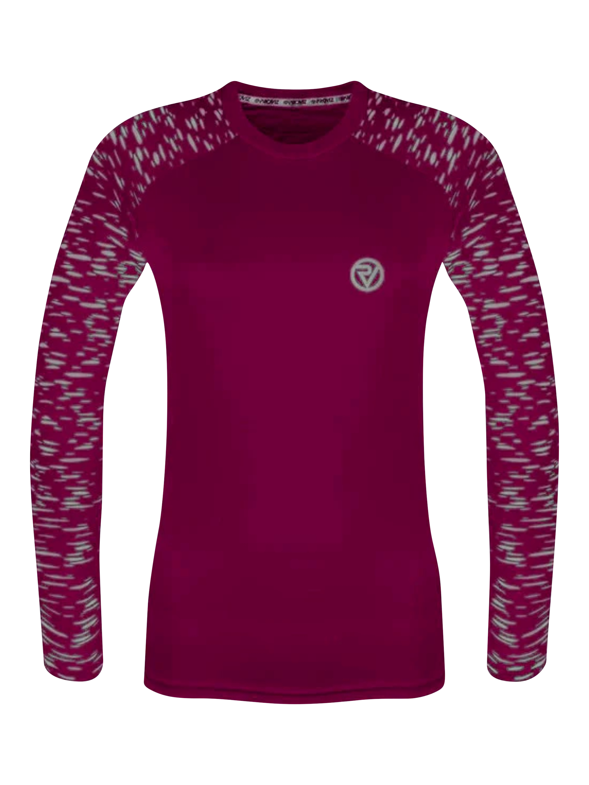 Proviz Reflective Long Sleeve Running Top, Burgundy