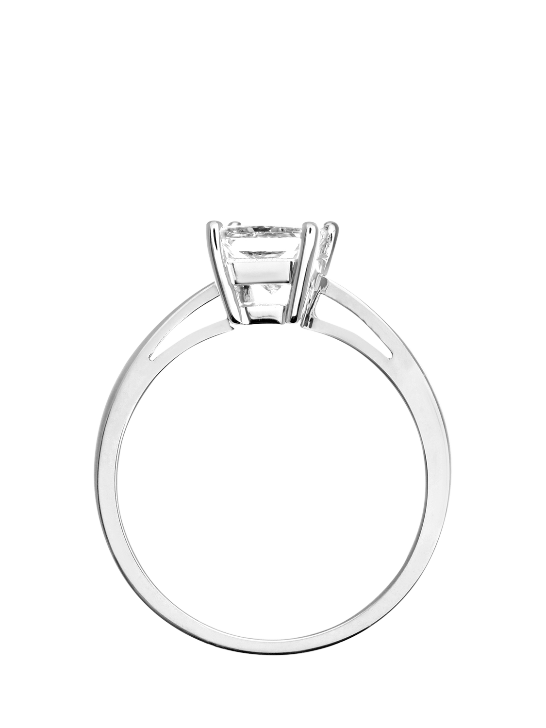 Mogul 18ct White Gold Princess Solitaire Diamond Engagement Ring