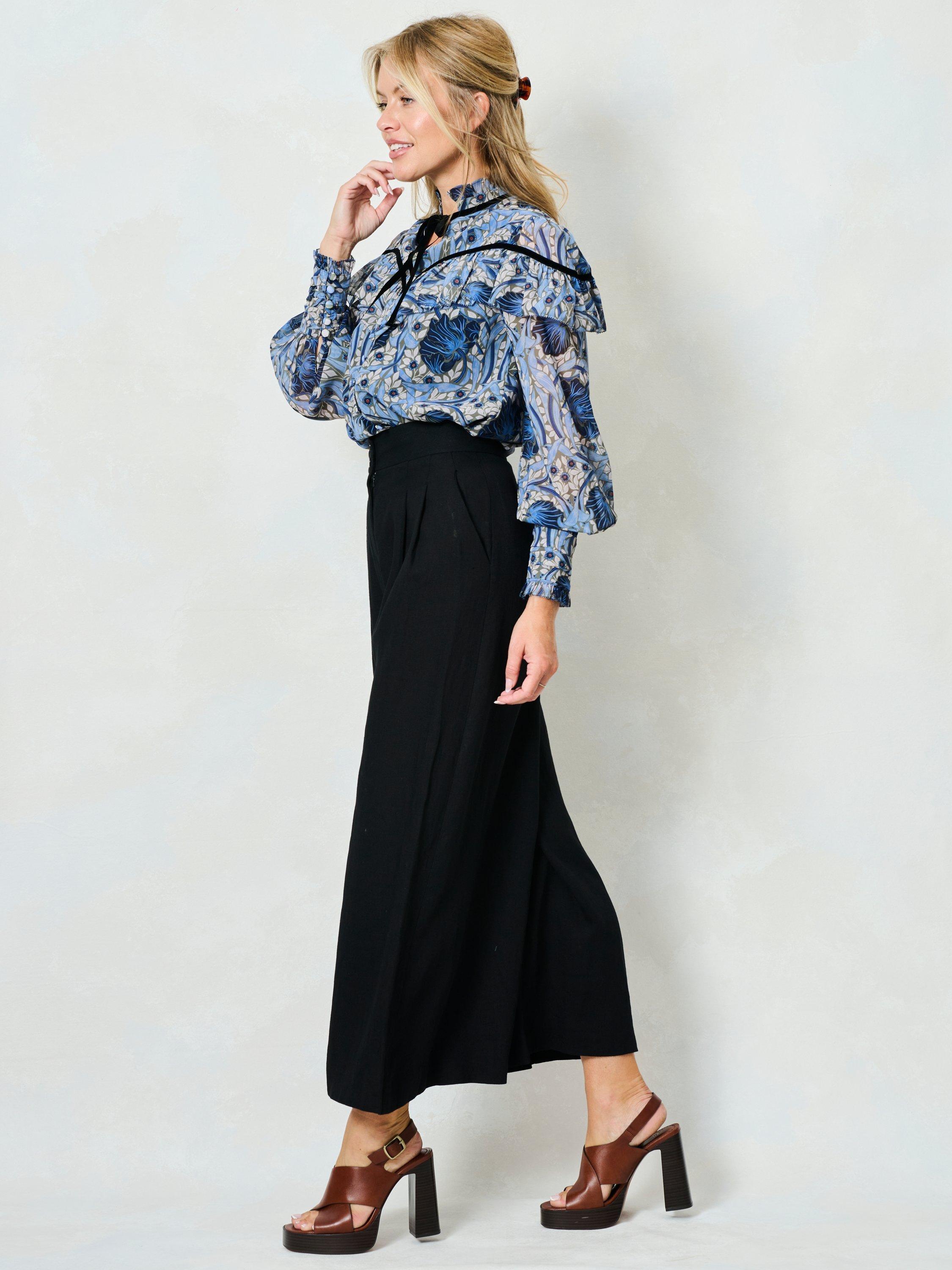 Hope & Ivy The Mylene Floral Top, Navy/Multi, 12