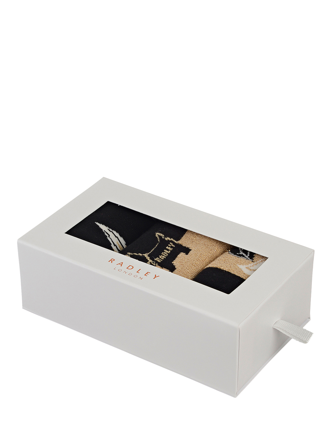 Radley Cotton Blend Socks Gift Set, Pack of 3, Gold