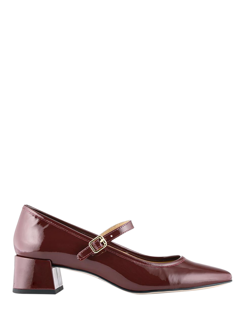 Jones Bootmaker Xabrina Patent Leather Mary Janes, Burgundy