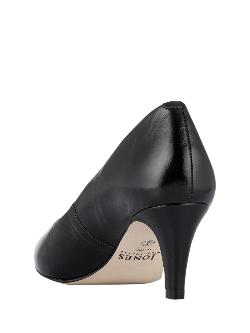 Jones Bootmaker Xena Patent Leather Stiletto Heel Court Shoes, Black