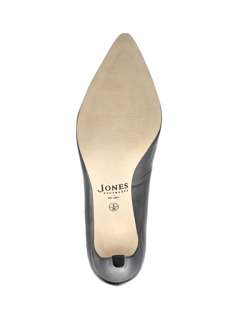 Jones Bootmaker Xena Patent Leather Stiletto Heel Court Shoes, Black