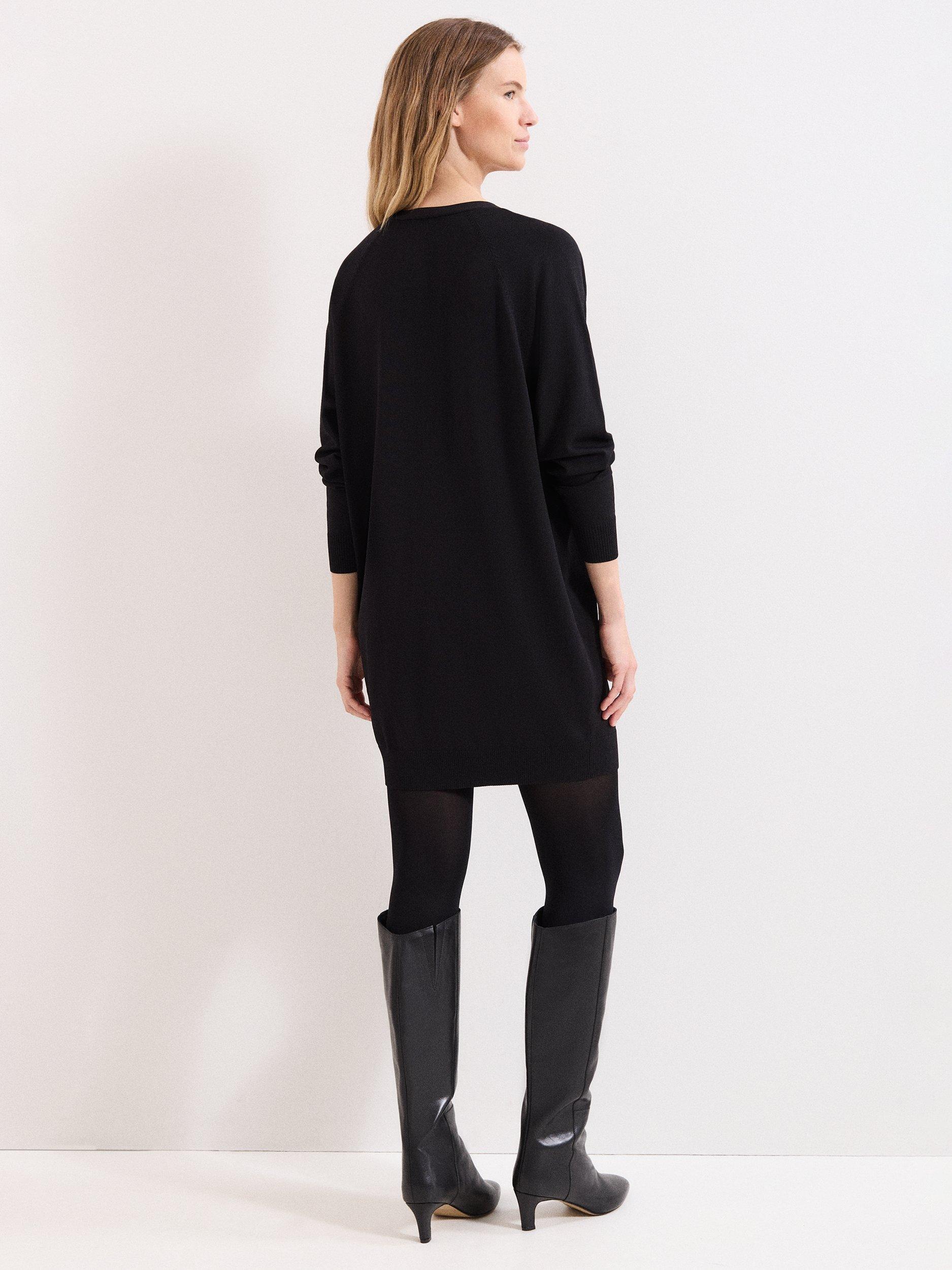 Phase Eight Senita Tie Up Detail Tunic Dress, Black