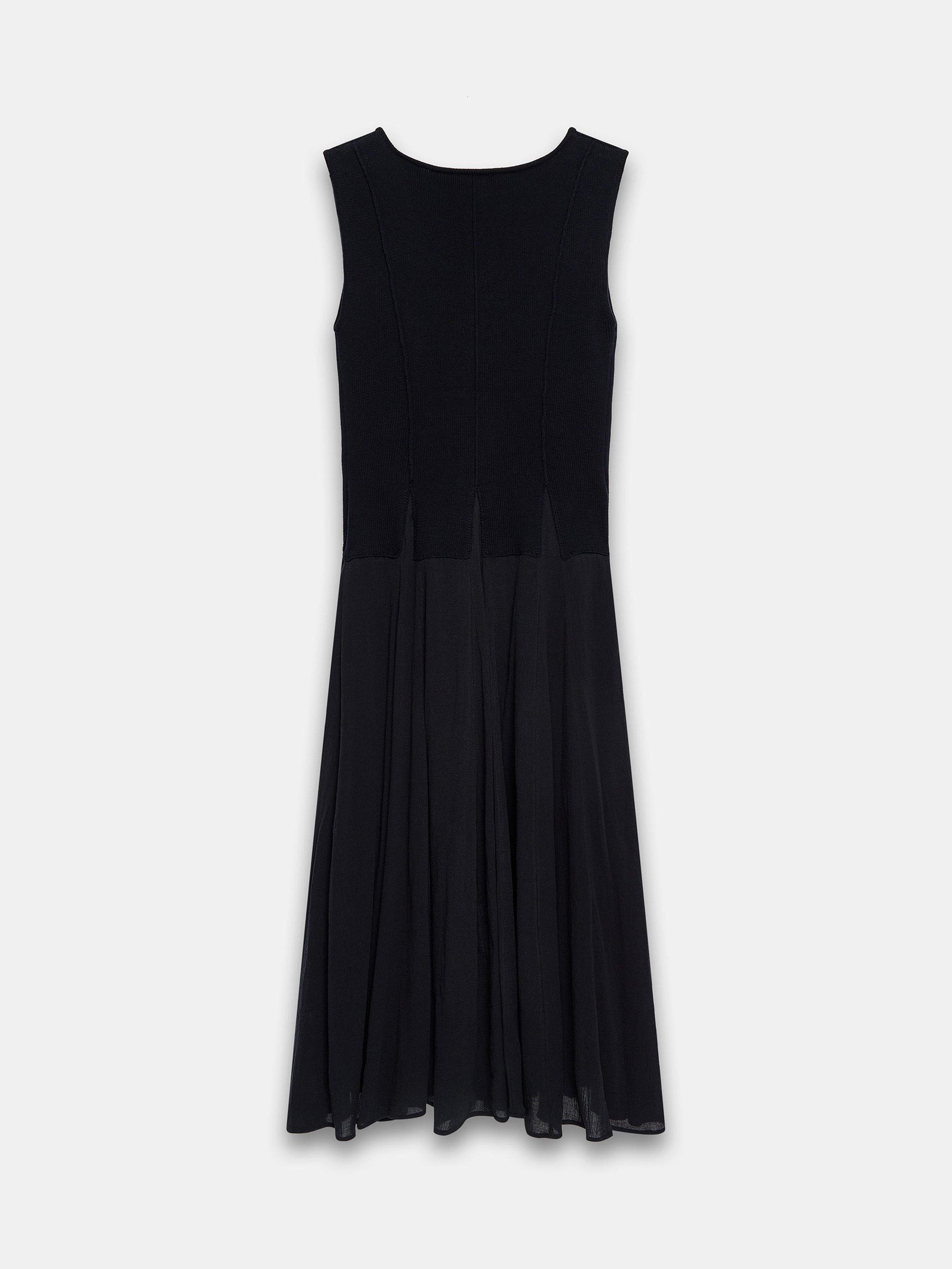 Mint Velvet Split Seam Sleeveless Maxi Dress, Navy Blue