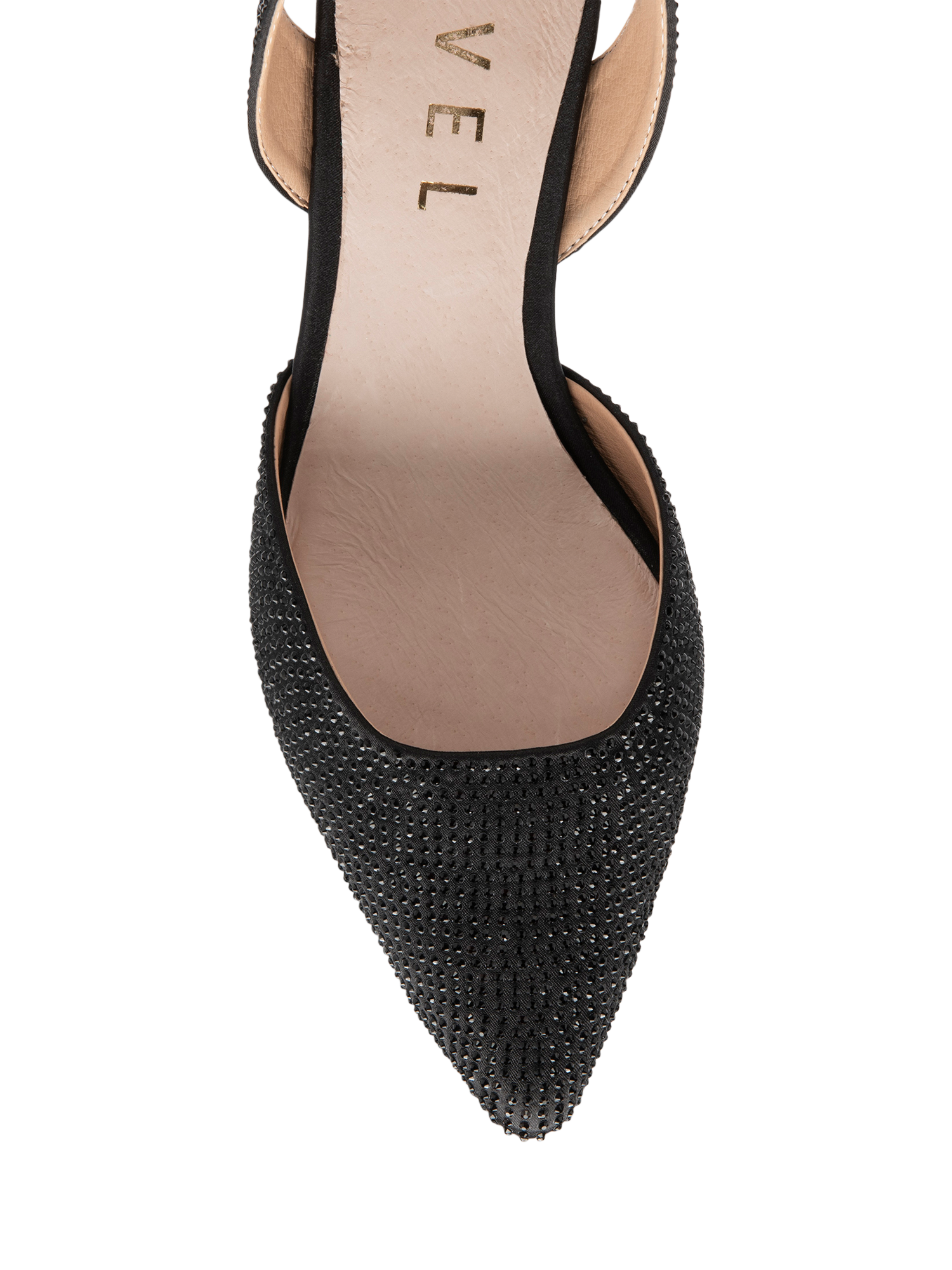 Ravel Mallow Slingback Kitten Heel Court Shoes, Black