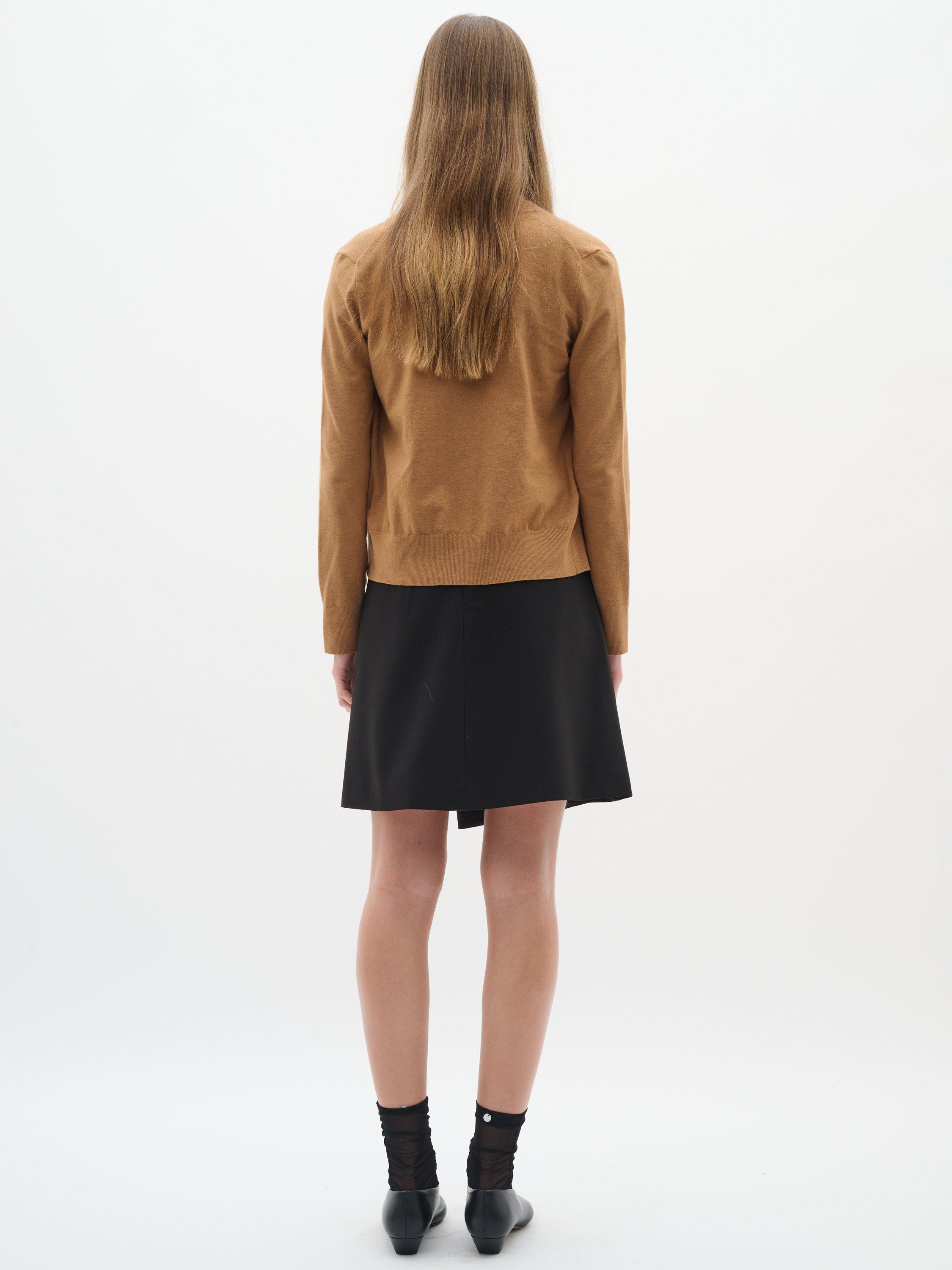 InWear Bryelle Wrap Mini Skirt, Black