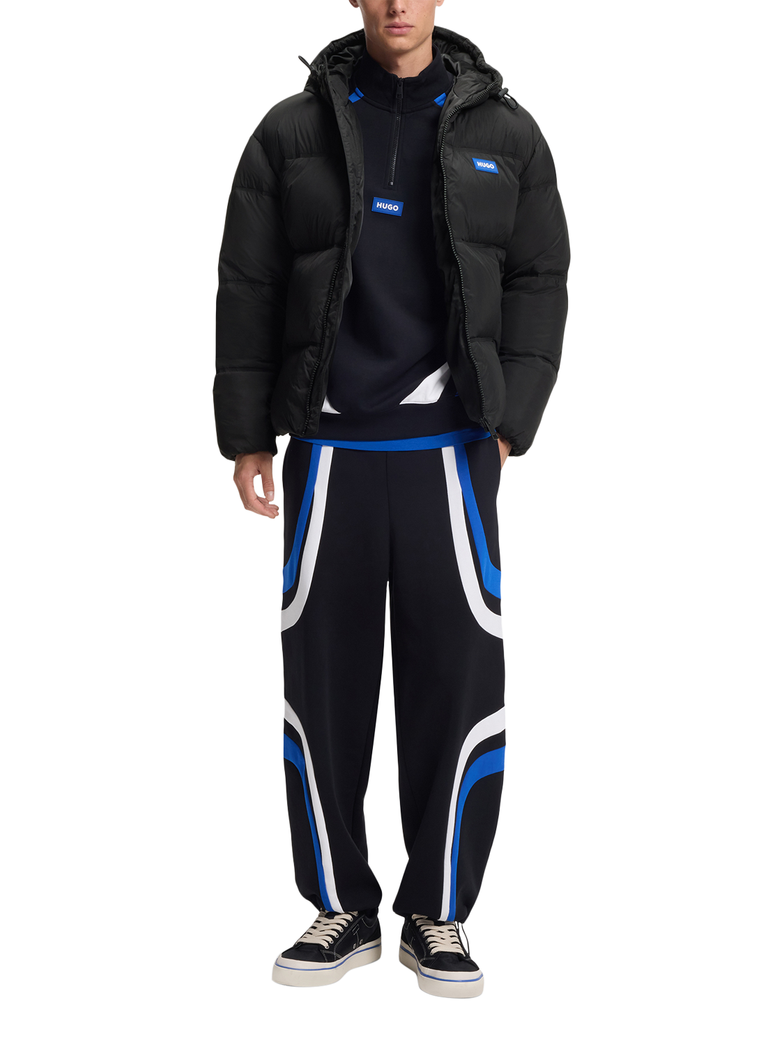 HUGO Puffer Jacket, Black