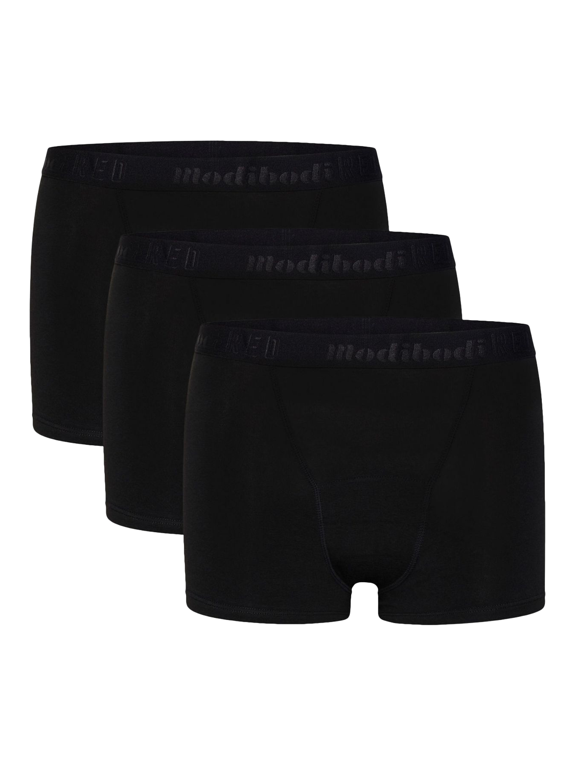 Modibodi Teen Hipster Shorts Period Knickers, Moderate Absorbency, Black