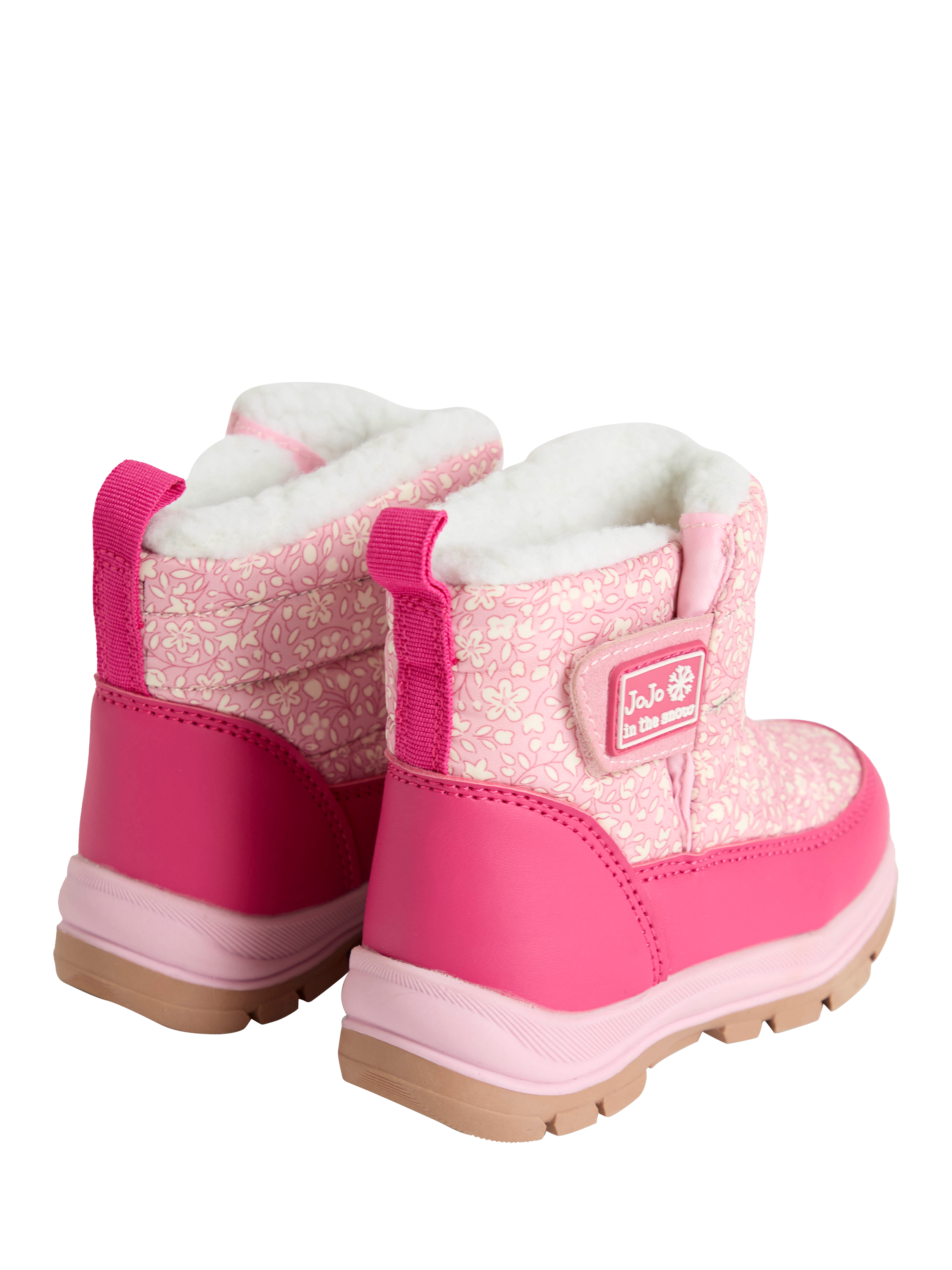 JoJo Maman Bébé Kids' Cosy Snow Boots, Pink
