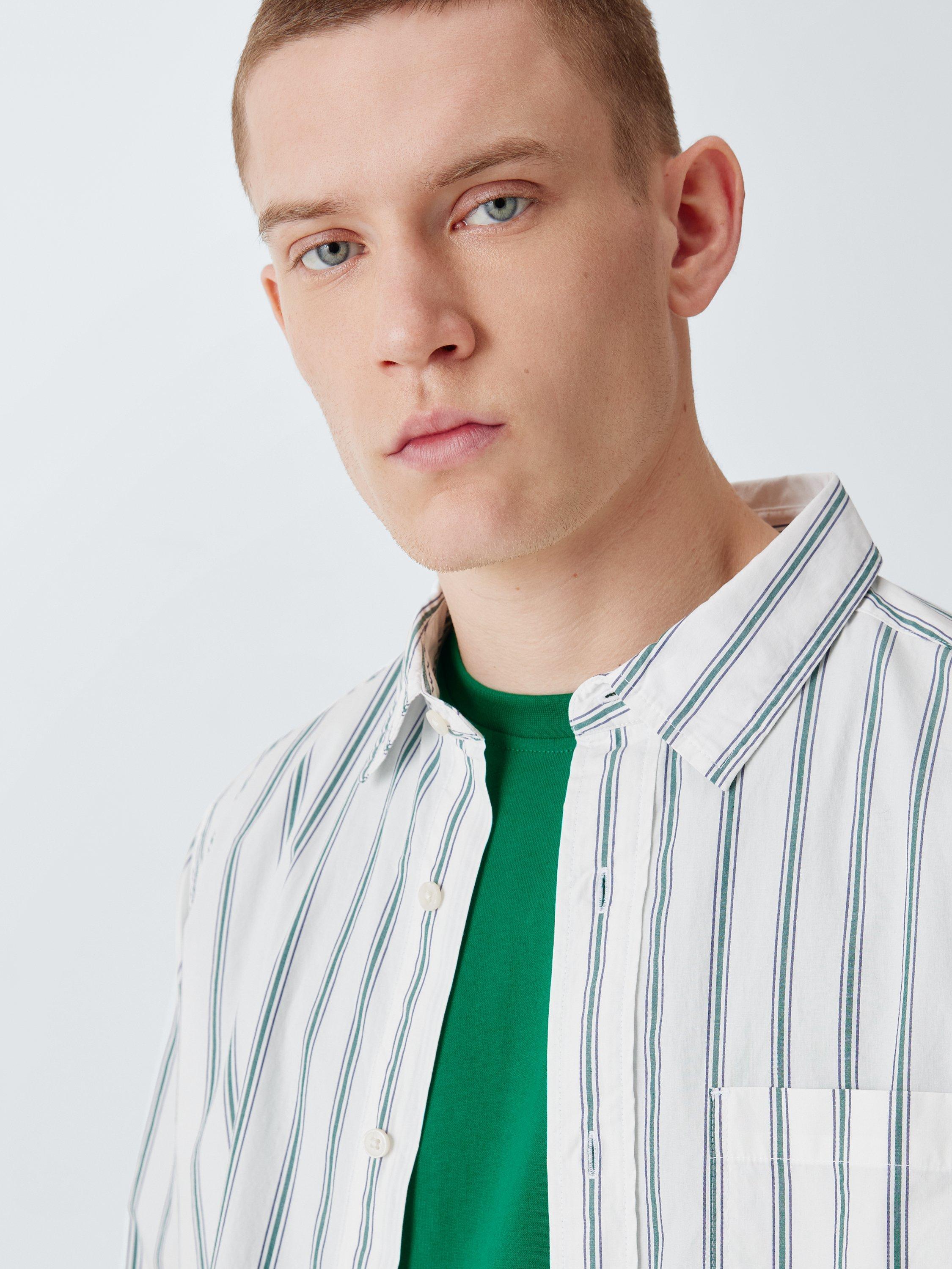 John Lewis Crew Neck Cotton T-Shirt, Green
