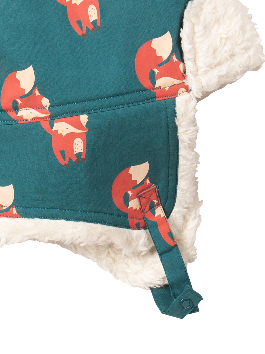 Little Green Radicals Kids' Cosy Fox Hat, Blue