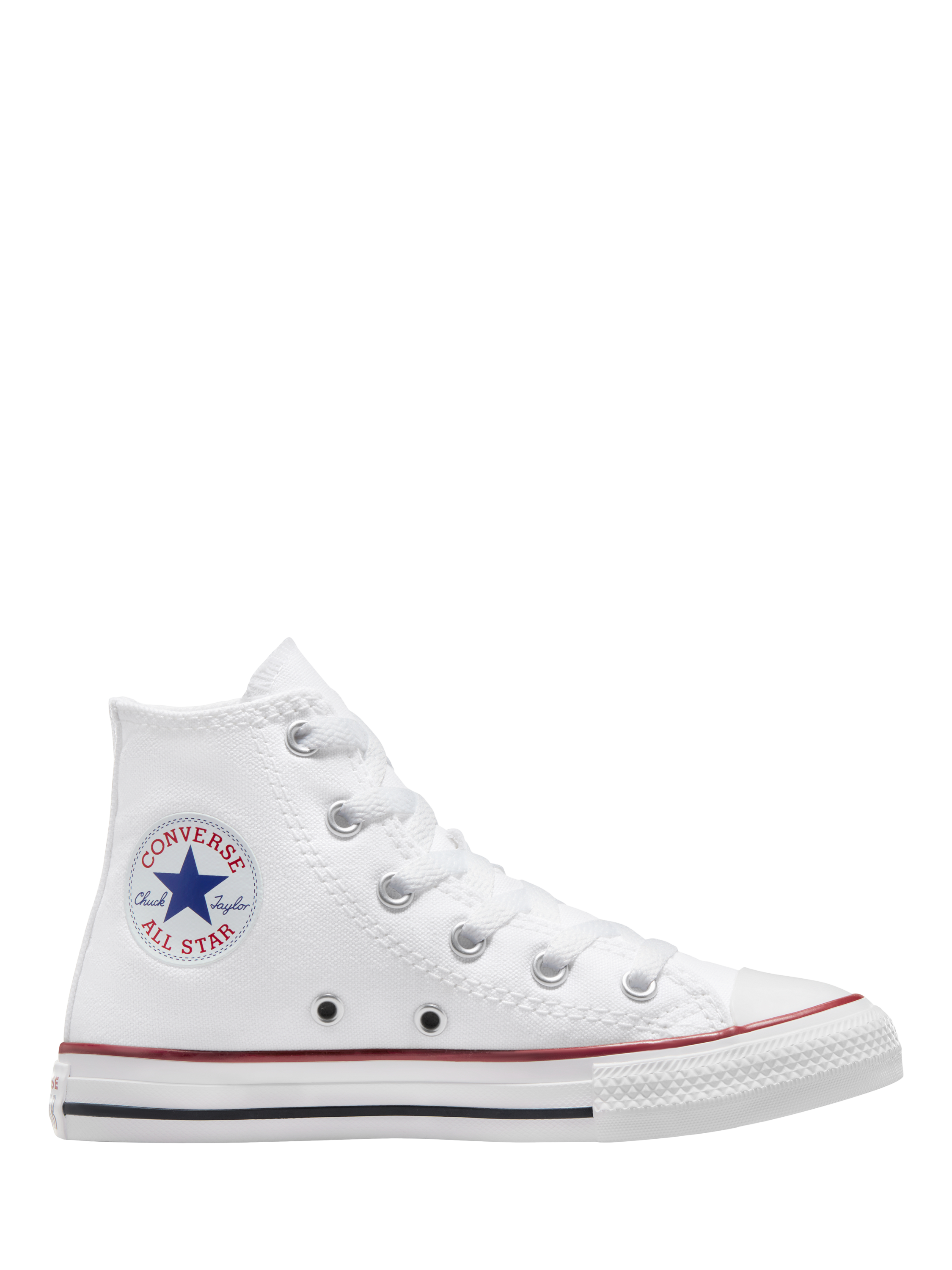 Converse Kids' Chuck Taylor All Star Lace Up Hi-Top Trainers, Optical White