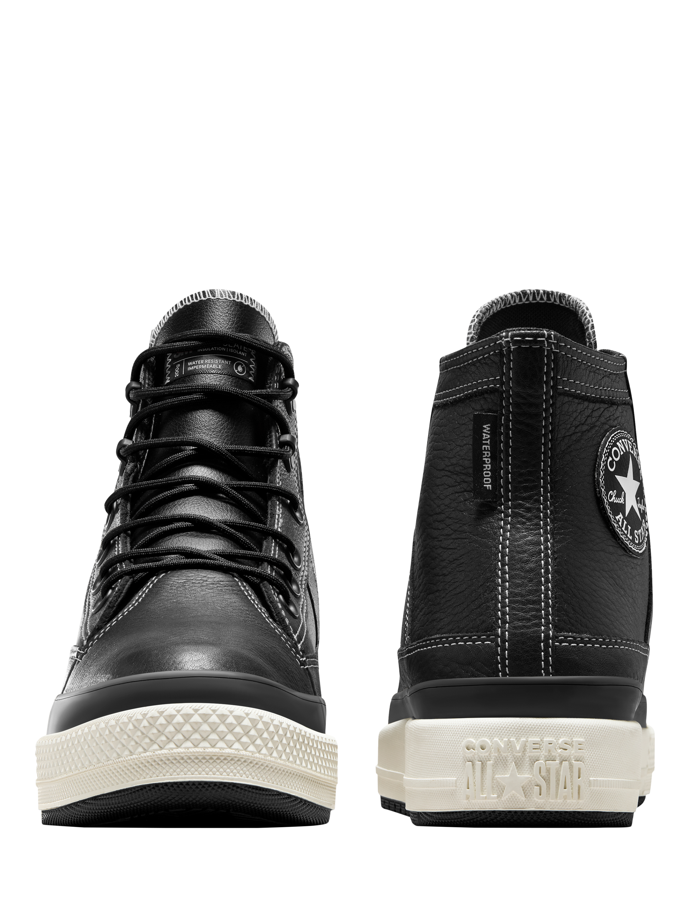 Converse All Star Equip Waterproof Leather High Top Trainers, Counter ...