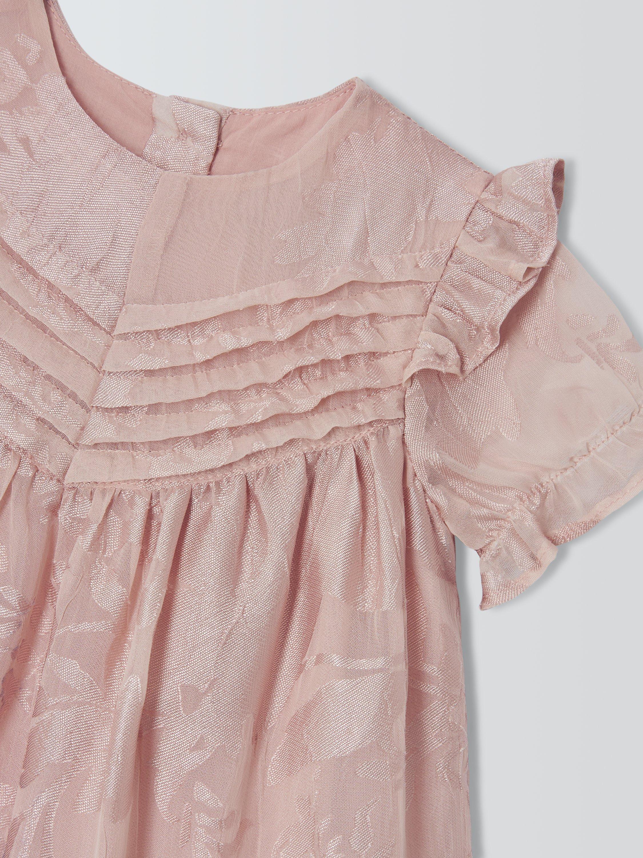 John Lewis Heirloom Collection Baby Burnout Floral Dress & Bloomers Set ...