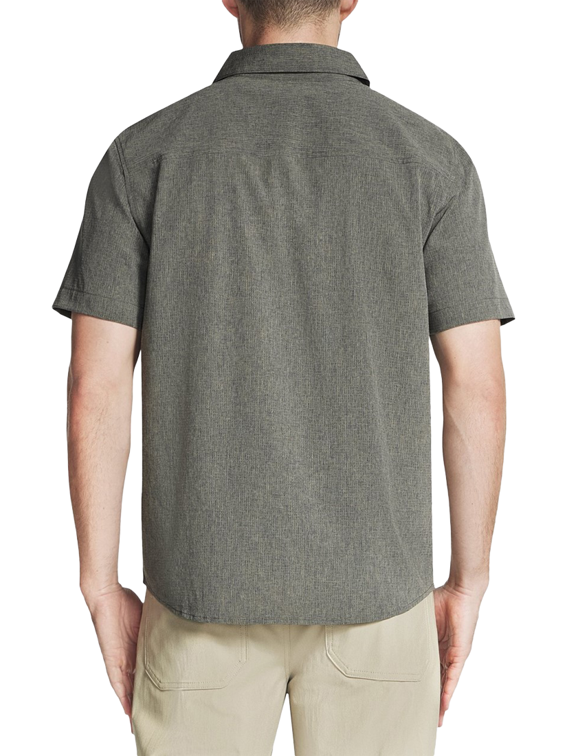 Skechers GO WALK Air Short Sleeve Shirt, Olive/Grey