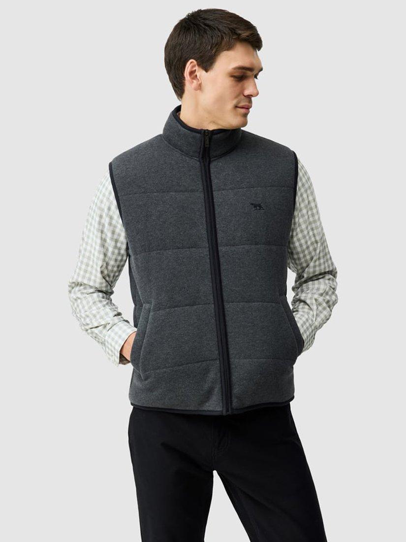 Rodd & Gunn Parkvale Padded Jersey Gilet, Granite