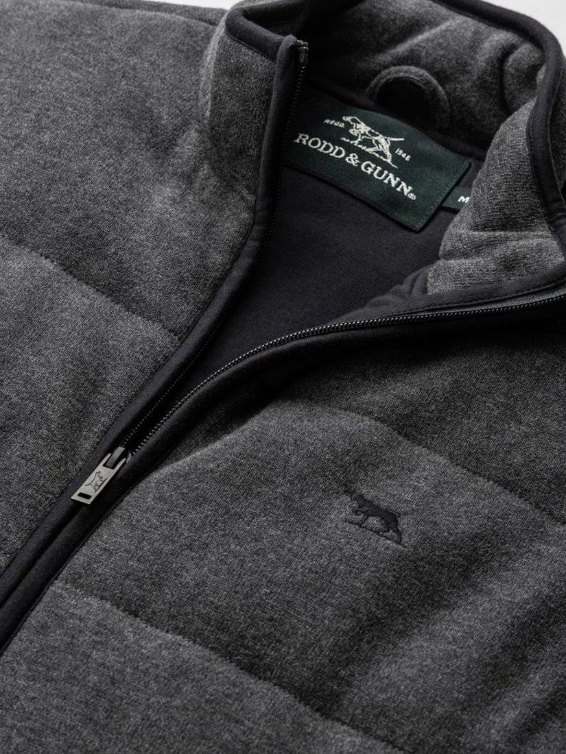Rodd & Gunn Parkvale Padded Jersey Gilet, Granite