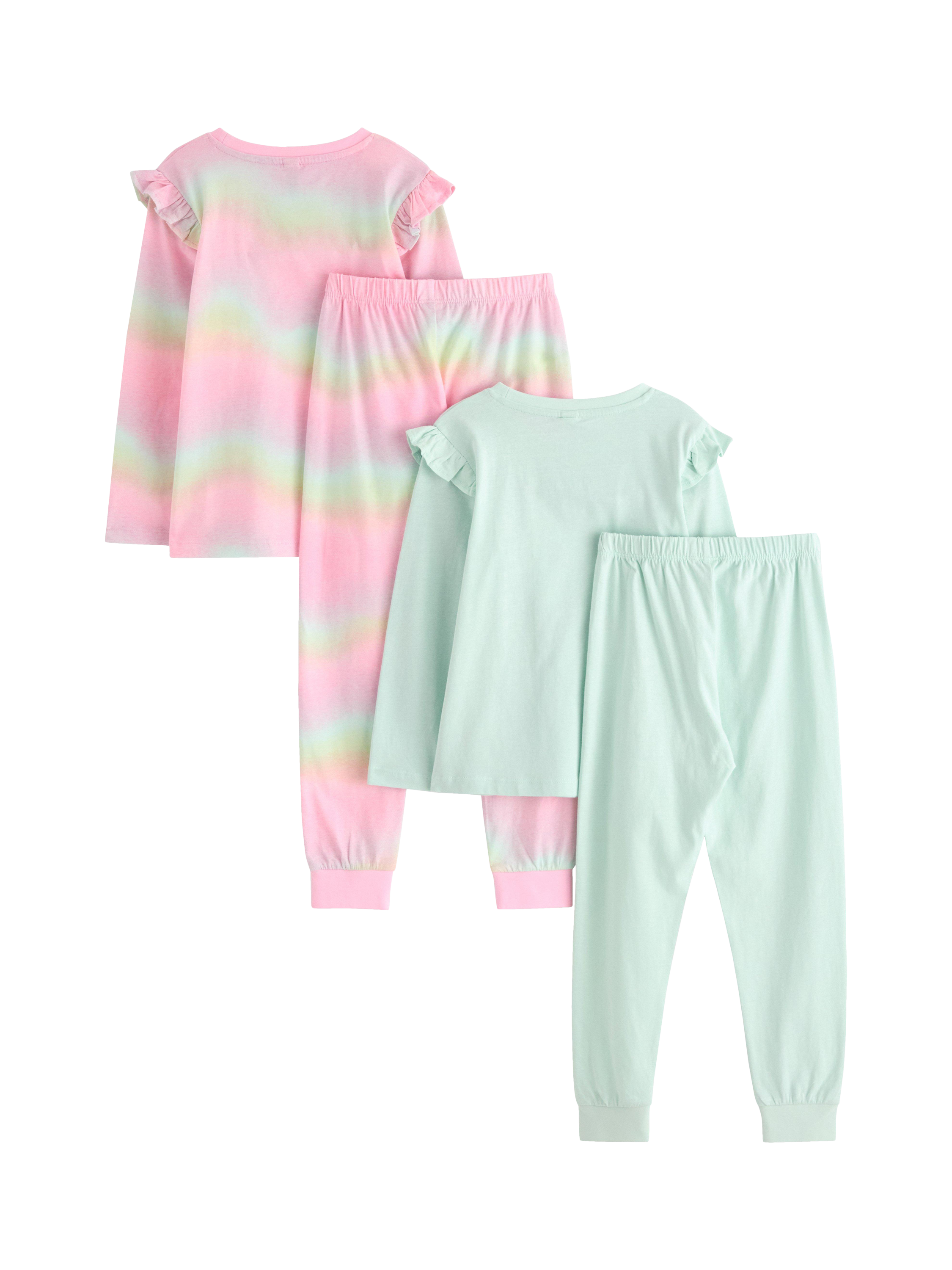 Lindex Kids' Pure Cotton Pyjama Set, Pack of 2, Light Pink